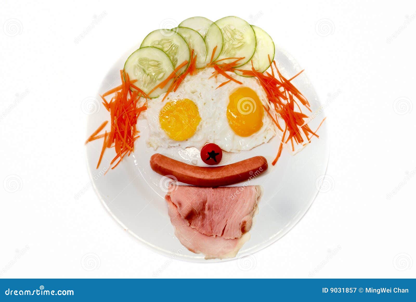 Alimento Occidental De La Cara Del Payaso Imagen de archivo - Imagen de ...