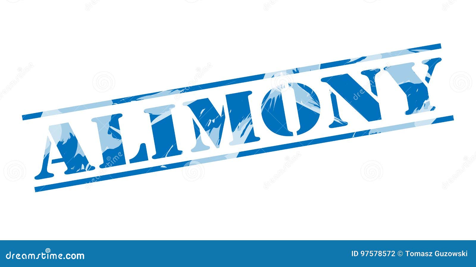 Alimony blue stamp stock illustration. Illustration of icon - 97578572