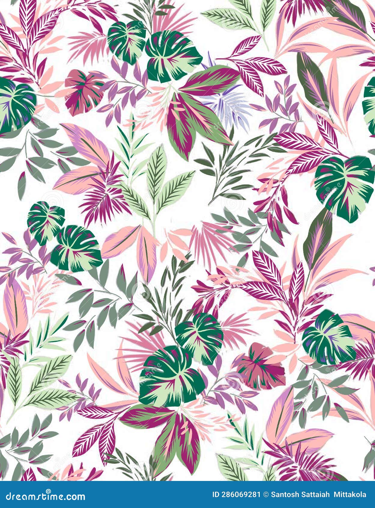 Beautiful Flower Pattern, Floral Colorful Seamless Floral Flower ...