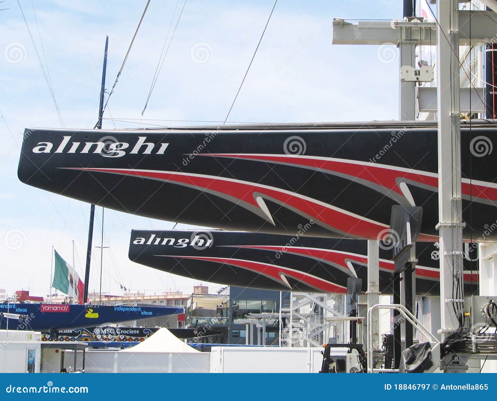 Alinghi, America s cup editorial photography. Image of yacht - 18846797