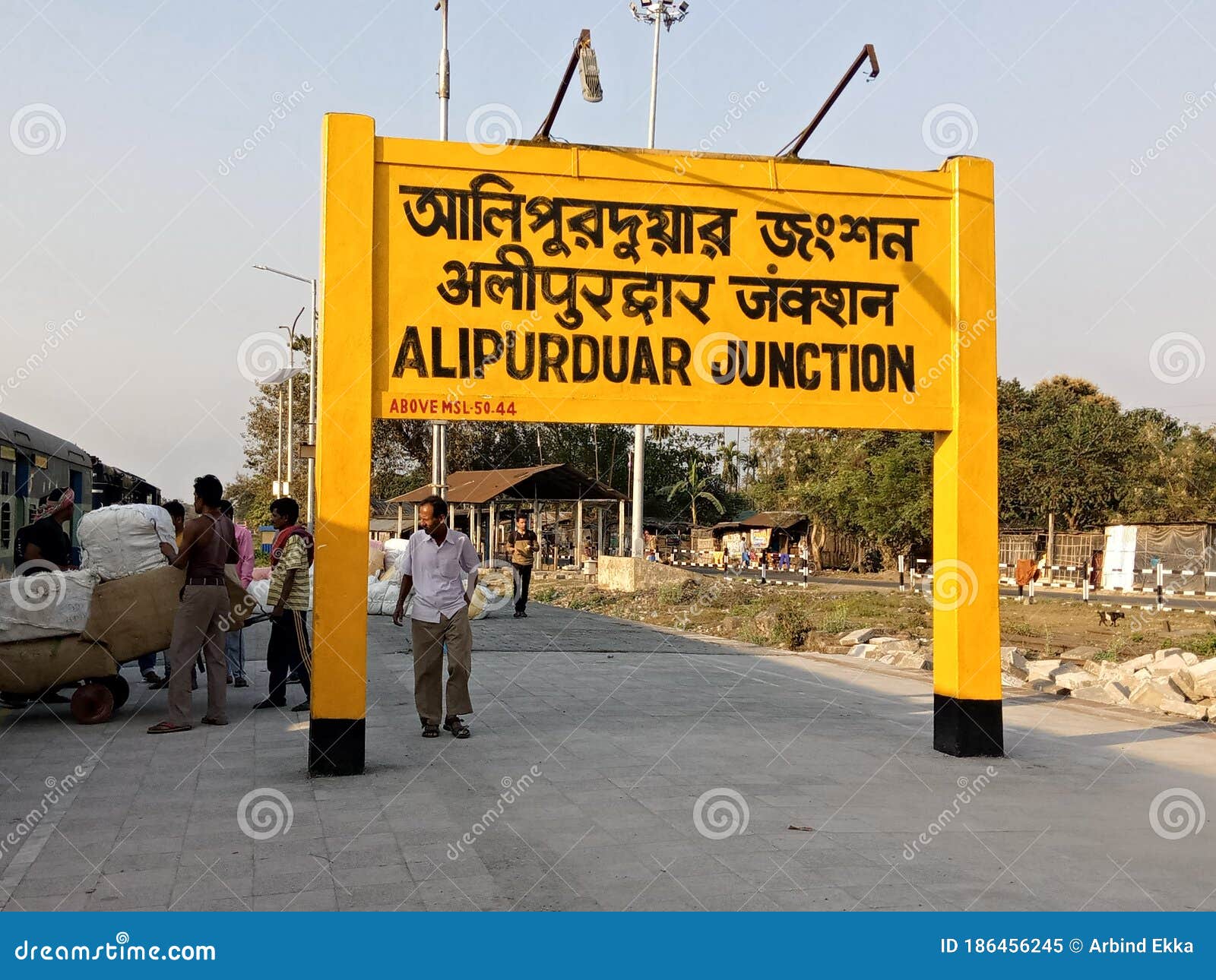 Alipurduar Junction Station in West Bengal India Editorial Image ...