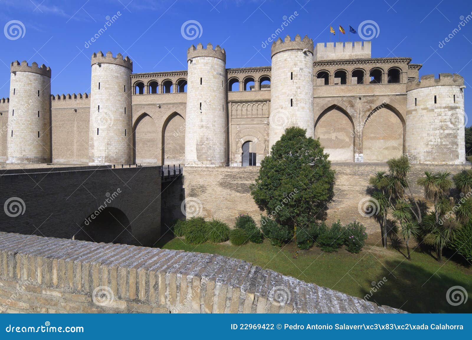 Aljaferia stock photo. Image of heritage, fortress, famous - 22969422