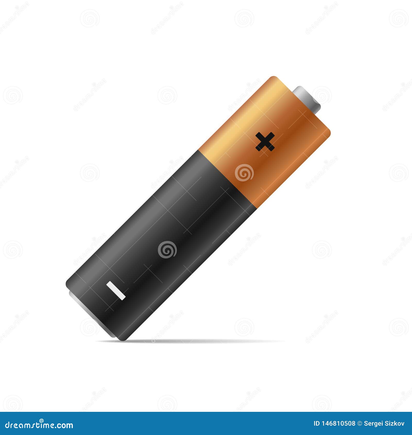 Alkaline Battery Icon on White Background. Vector Stock Vector ...
