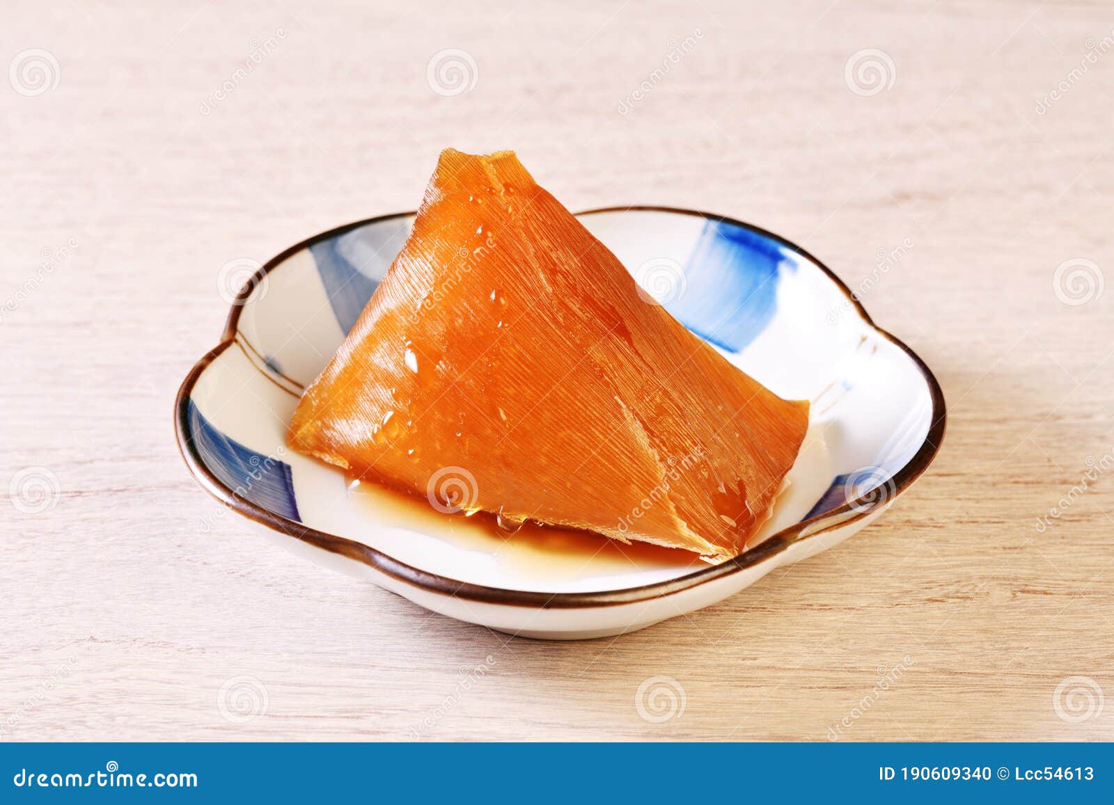 Alkaline rice dumpling stock photo. Image of plate, alkaline - 190609340