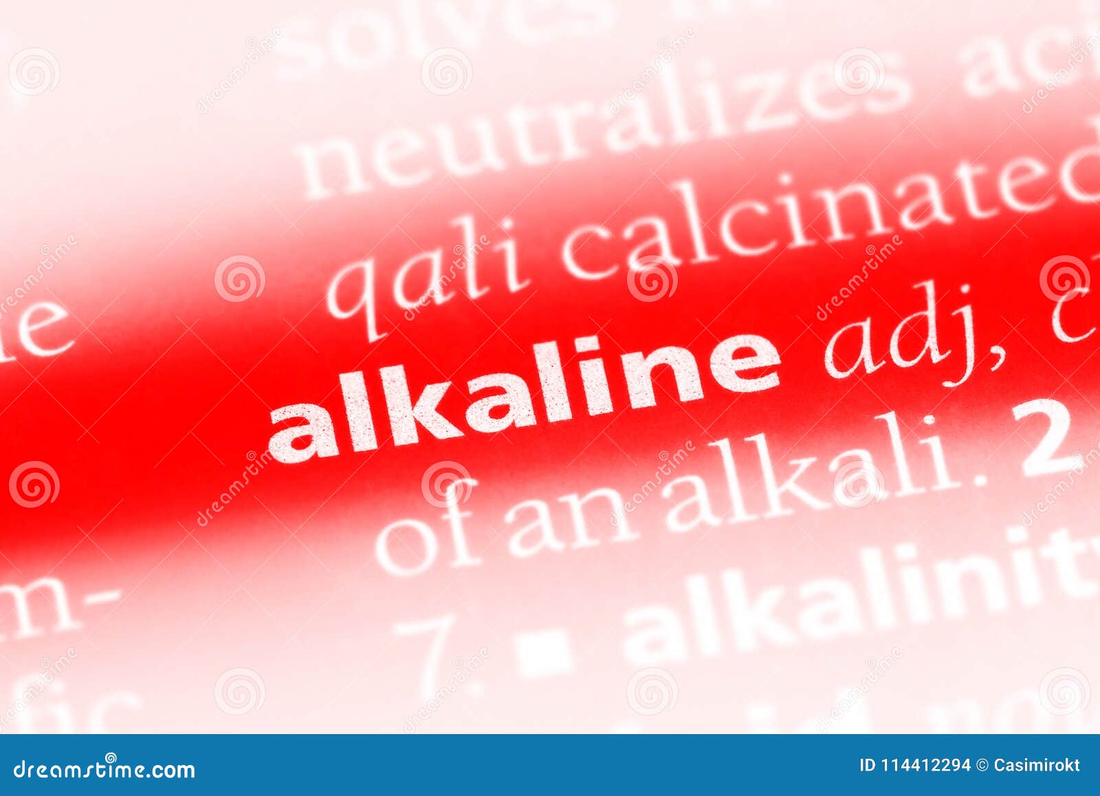 Alkaline stock photo. Image of dictionary, idea, text - 114412294