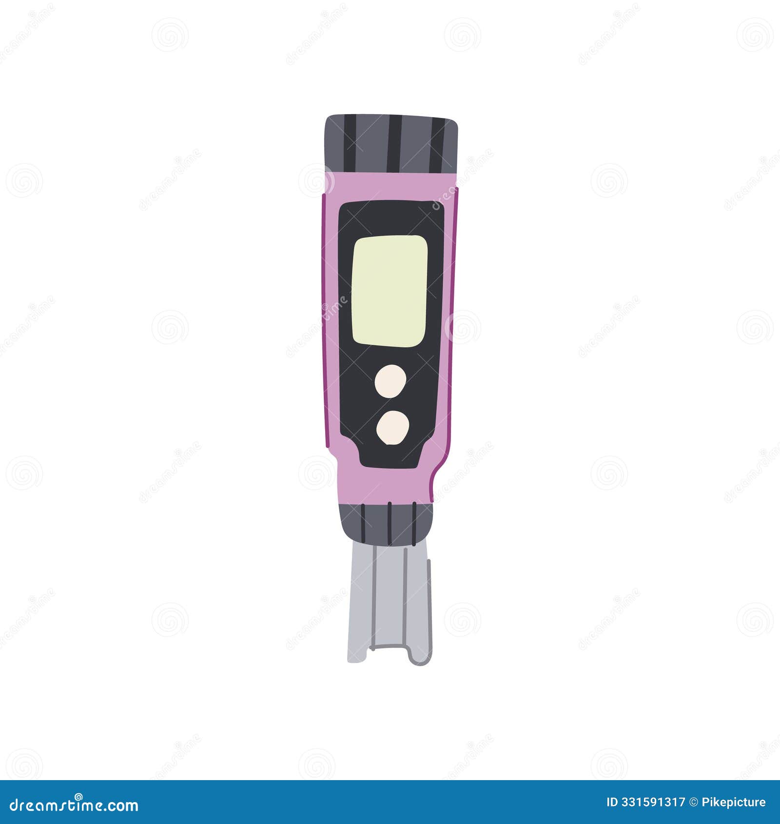 Alkalinity Ph Meter Cartoon Vector Illustration Stock Vector ...