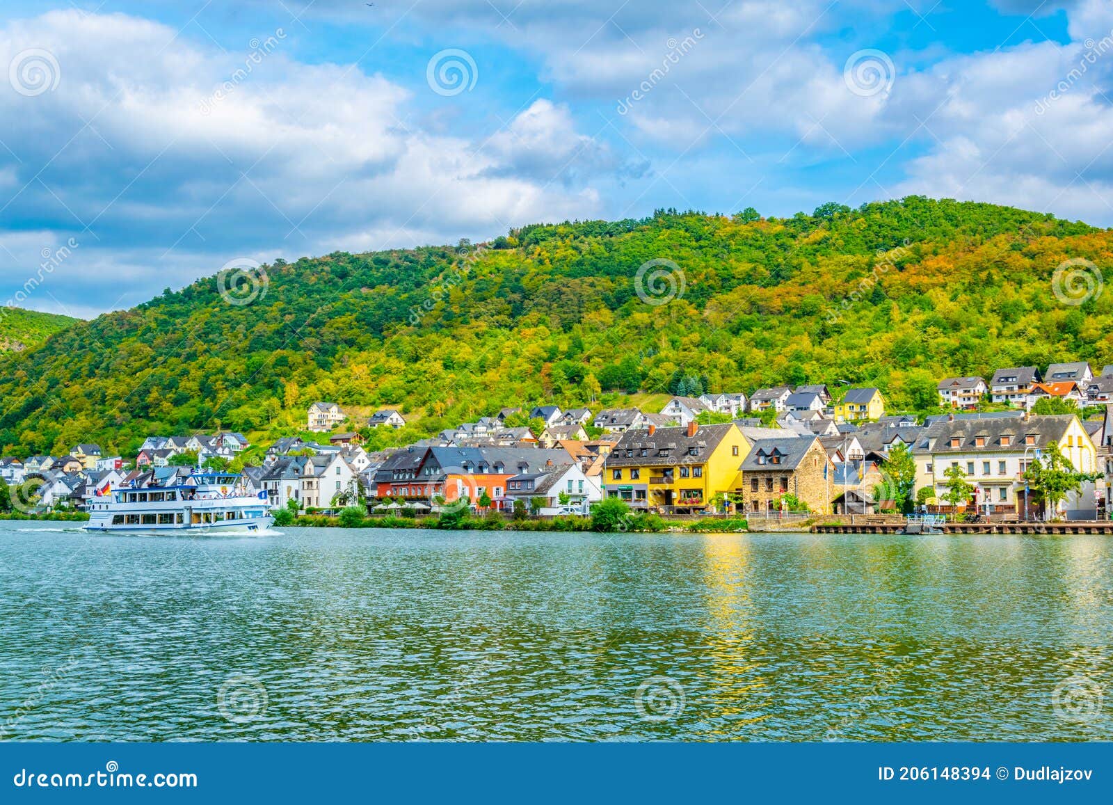 Alken, Germany - 08 06 2021: View Across The Mosel To Alken With Burg ...