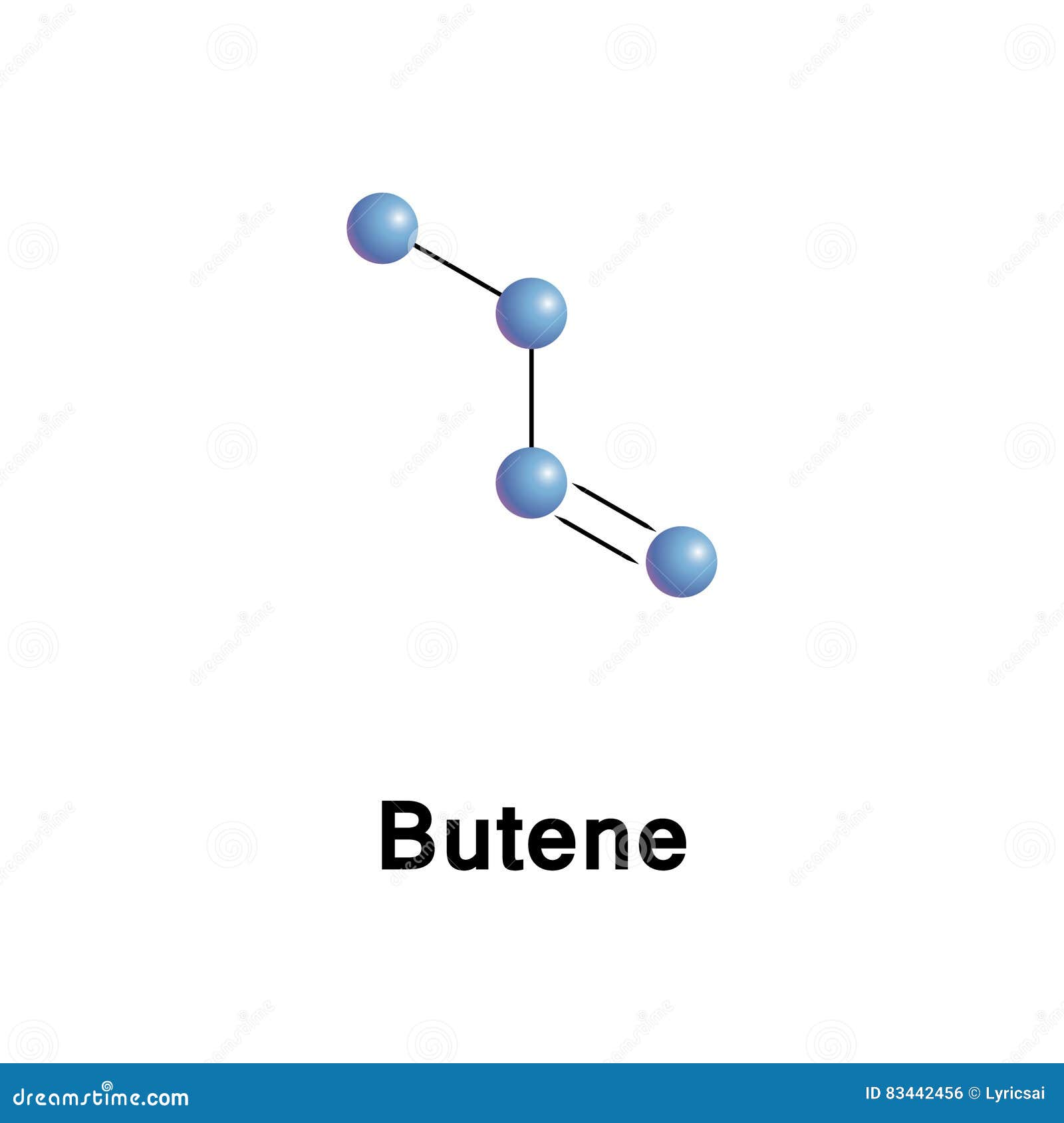 Alkene Do Butileno Do Butene Ilustração do Vetor - Ilustração de ...