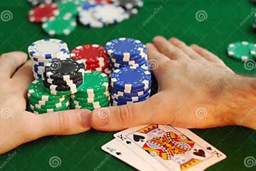 All in stock photo. Image of betting, casino, cards, game - 1897010