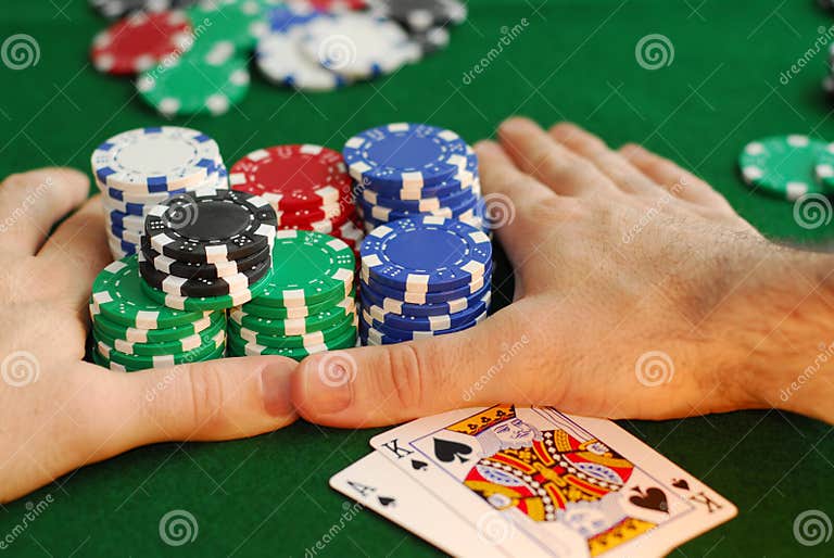 All in stock photo. Image of betting, casino, cards, game - 1897010