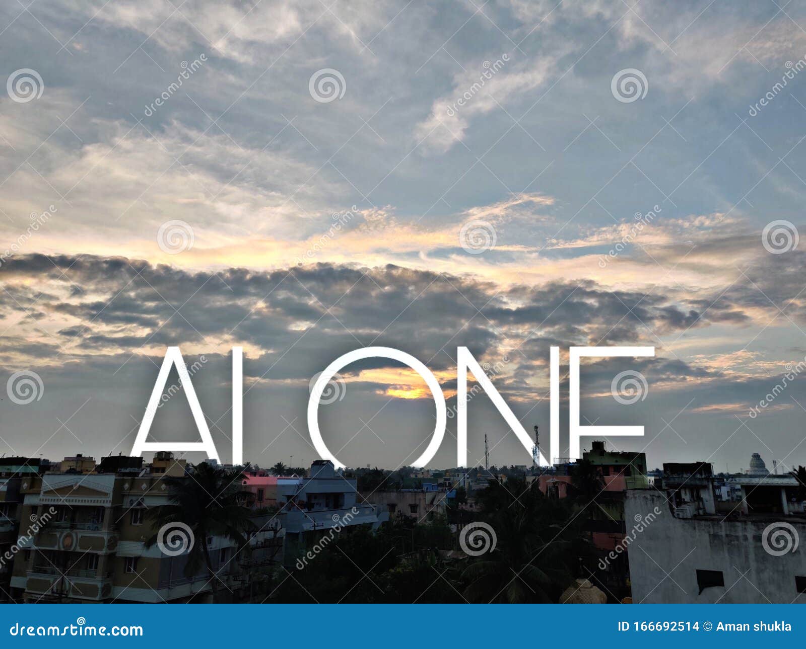 All about Alone Life . Sky Cloud Love Happiness Stock Photo - Image of ...