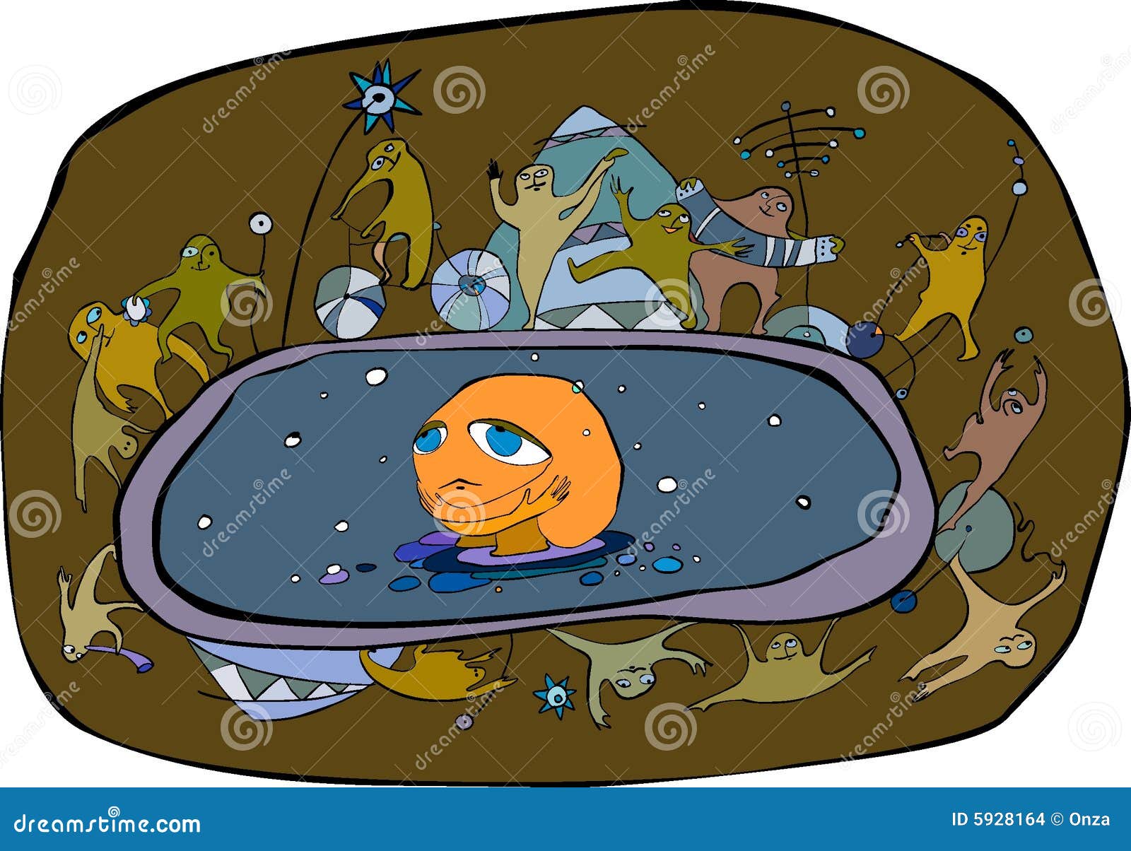 All alone stock vector. Illustration of lonely, person - 5928164