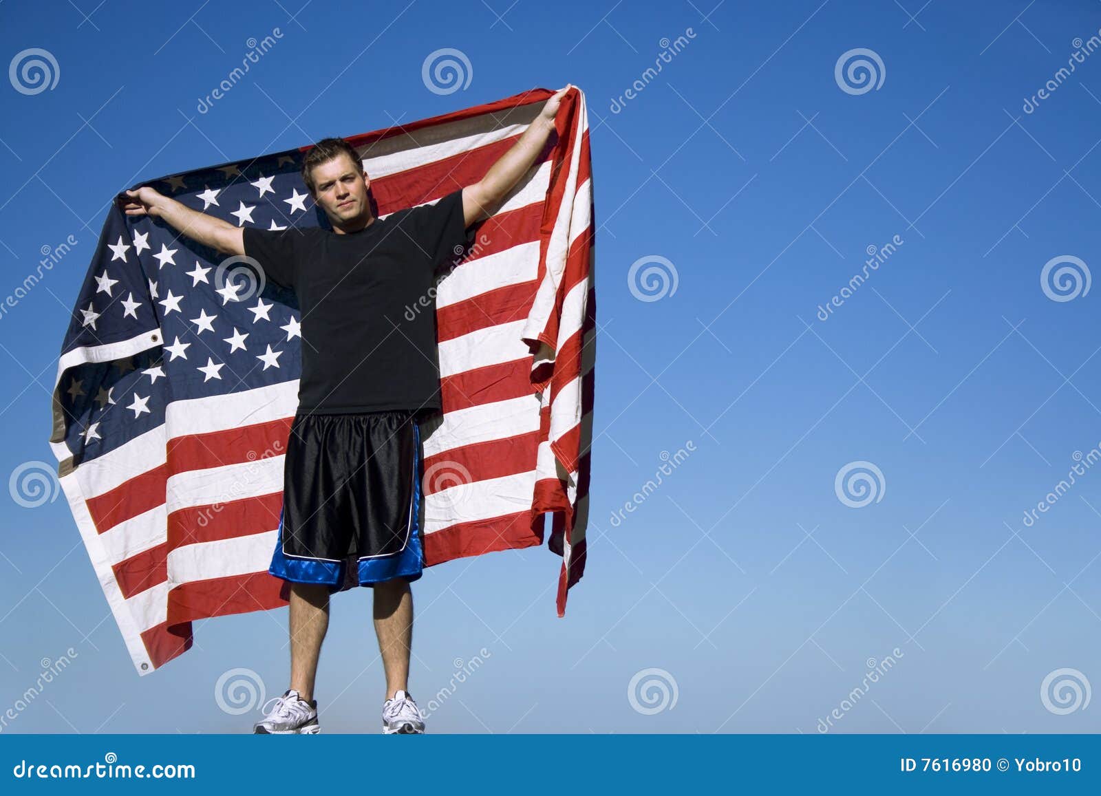 All-American Man stock photo. Image of patriotic, united - 7616980