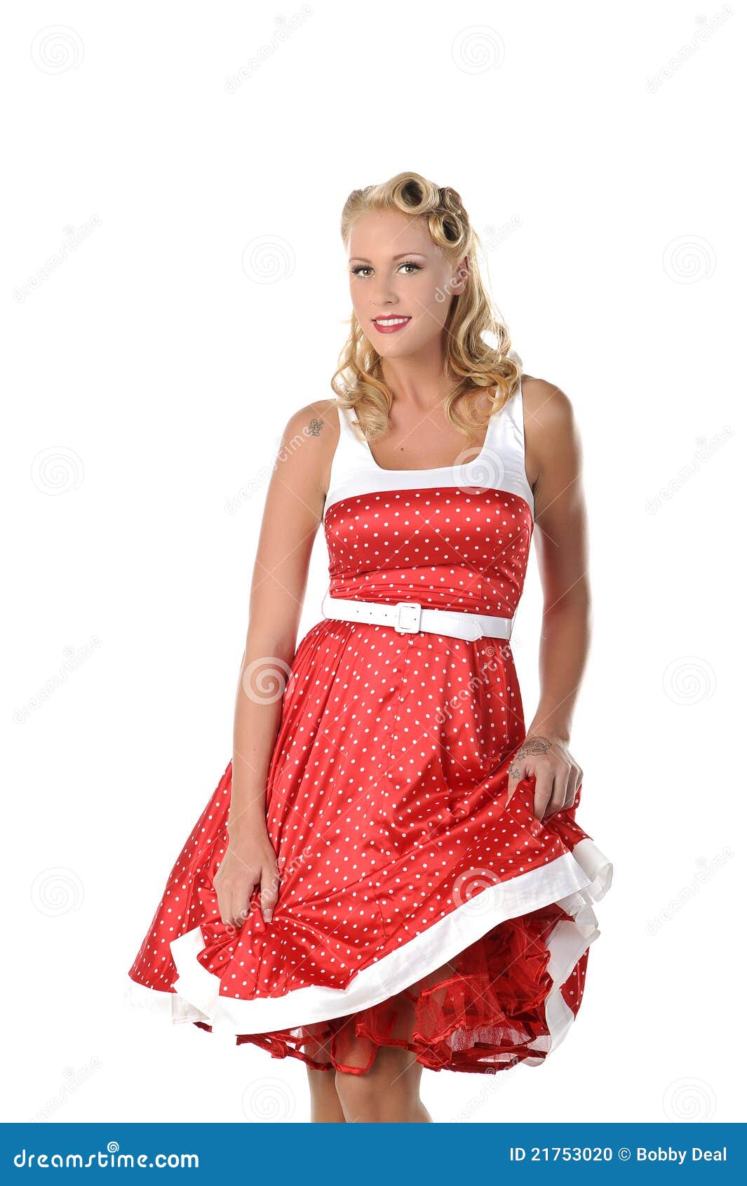 All American Pinup Girl stock photo. Image of curtsey - 21753020
