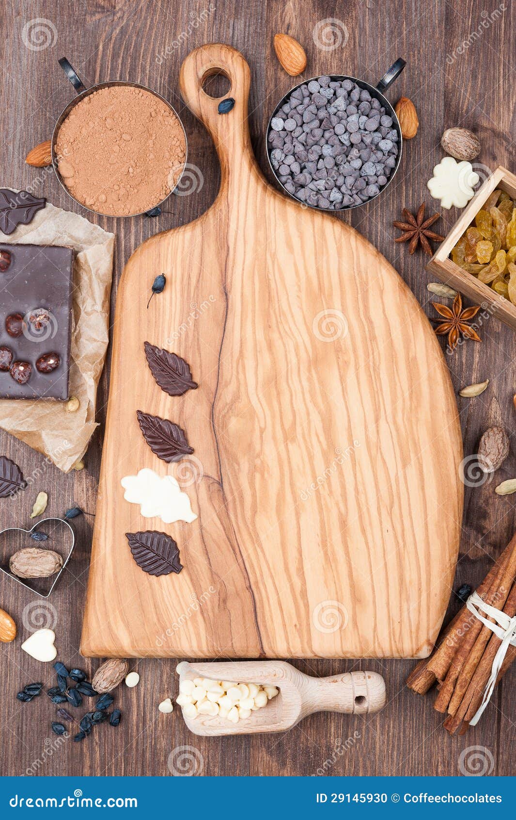 All for baking chocolate stock photo. Image of form, cozy - 29145930