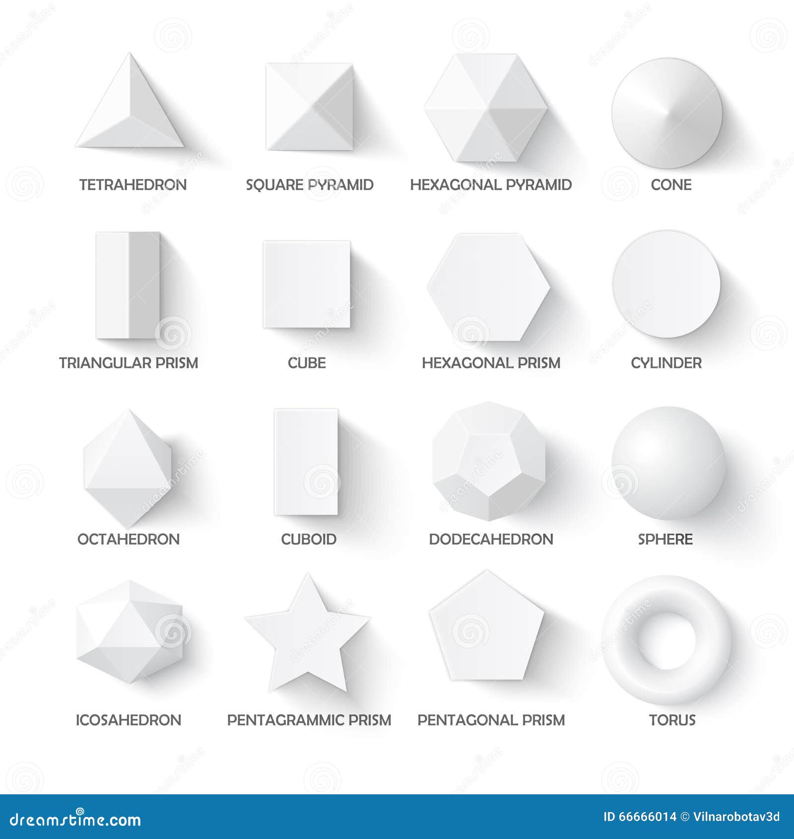 All basic 3d shapes stock vector. Illustration of rectangle - 66666014 All basic 3d shapes stock vector. Illustration of rectangle - 66666014