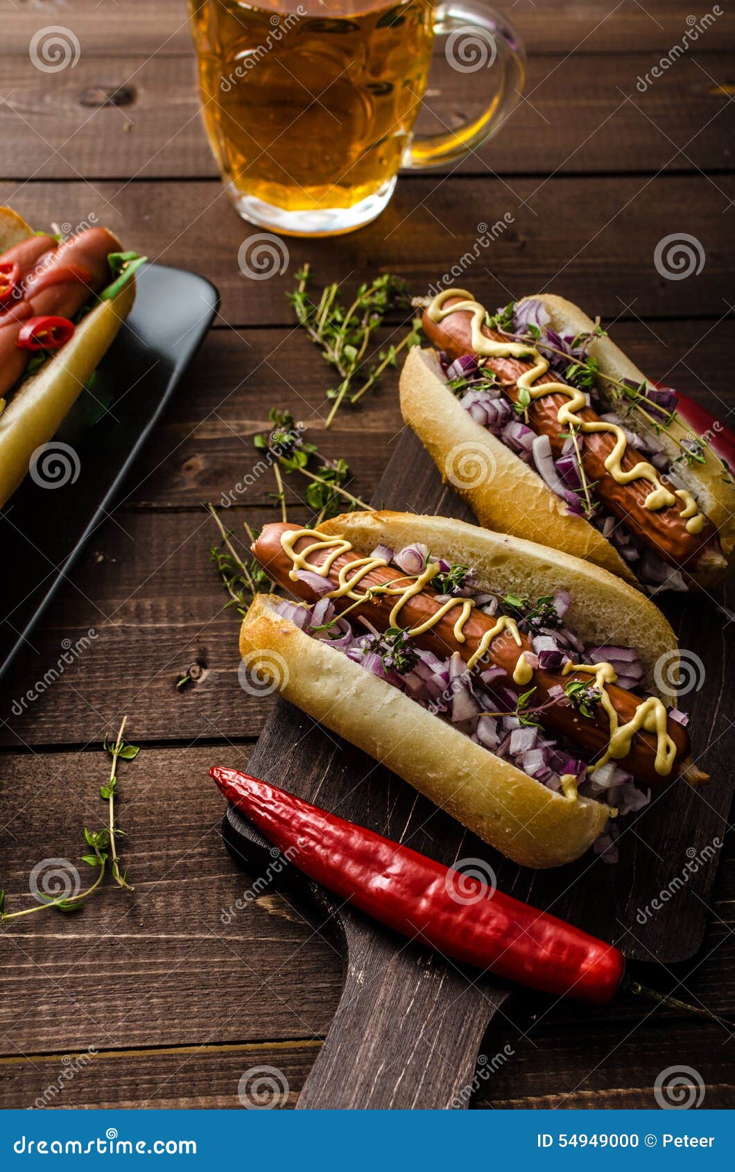 All beef dogs variations stock photo. Image of bread - 54949000