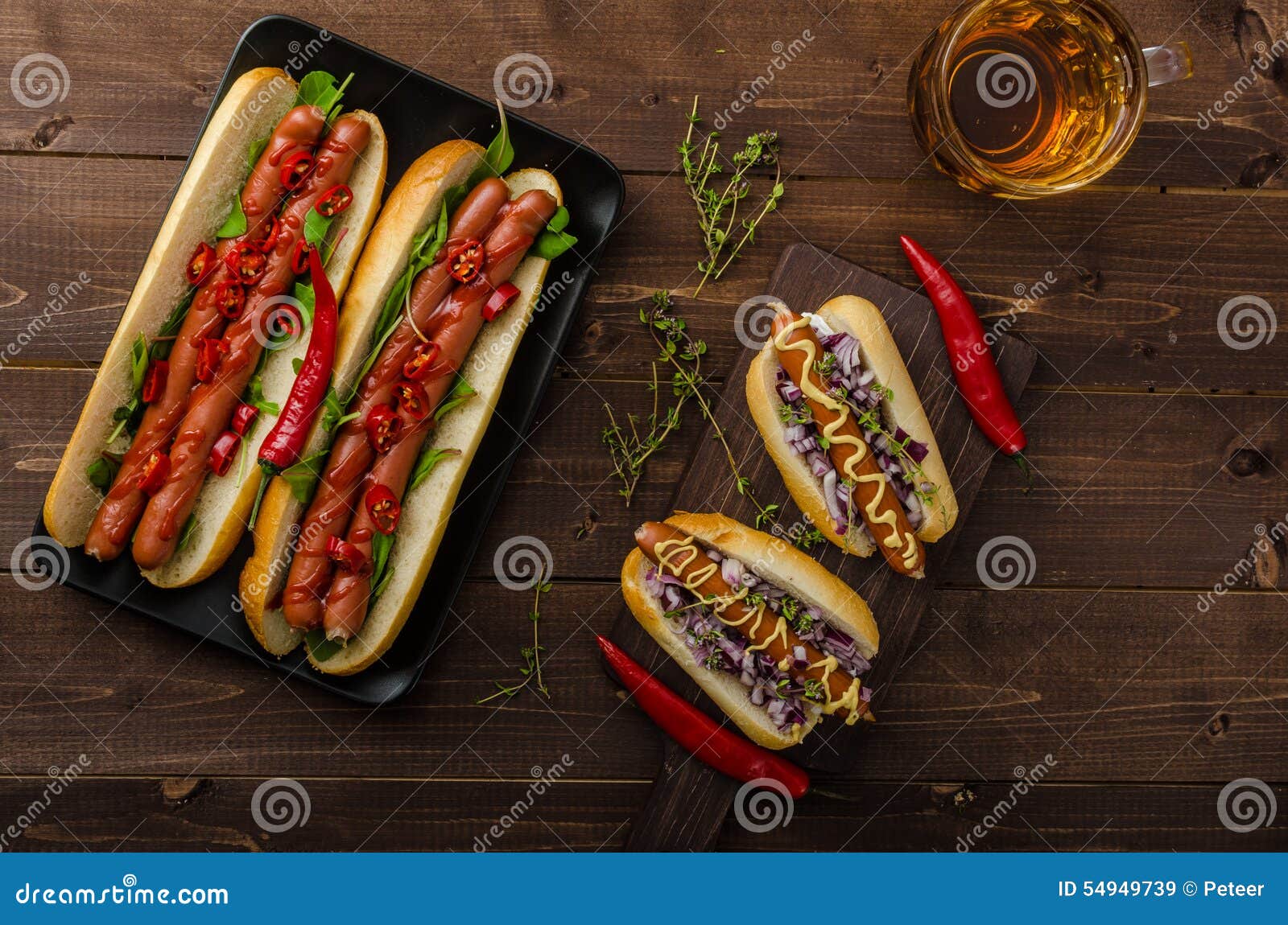 All beef dogs variations stock image. Image of mustard - 54949739