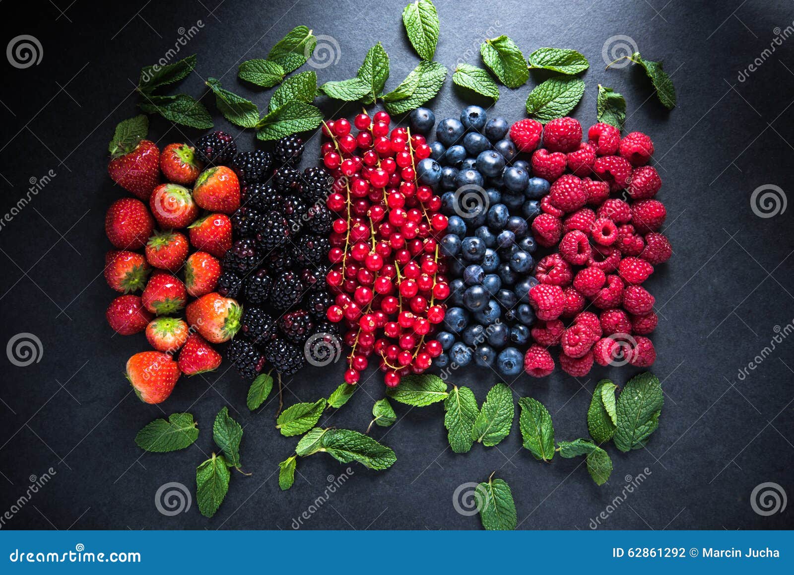All Berries Fresh, from Farm or Forest Stock Photo - Image of sweet ...