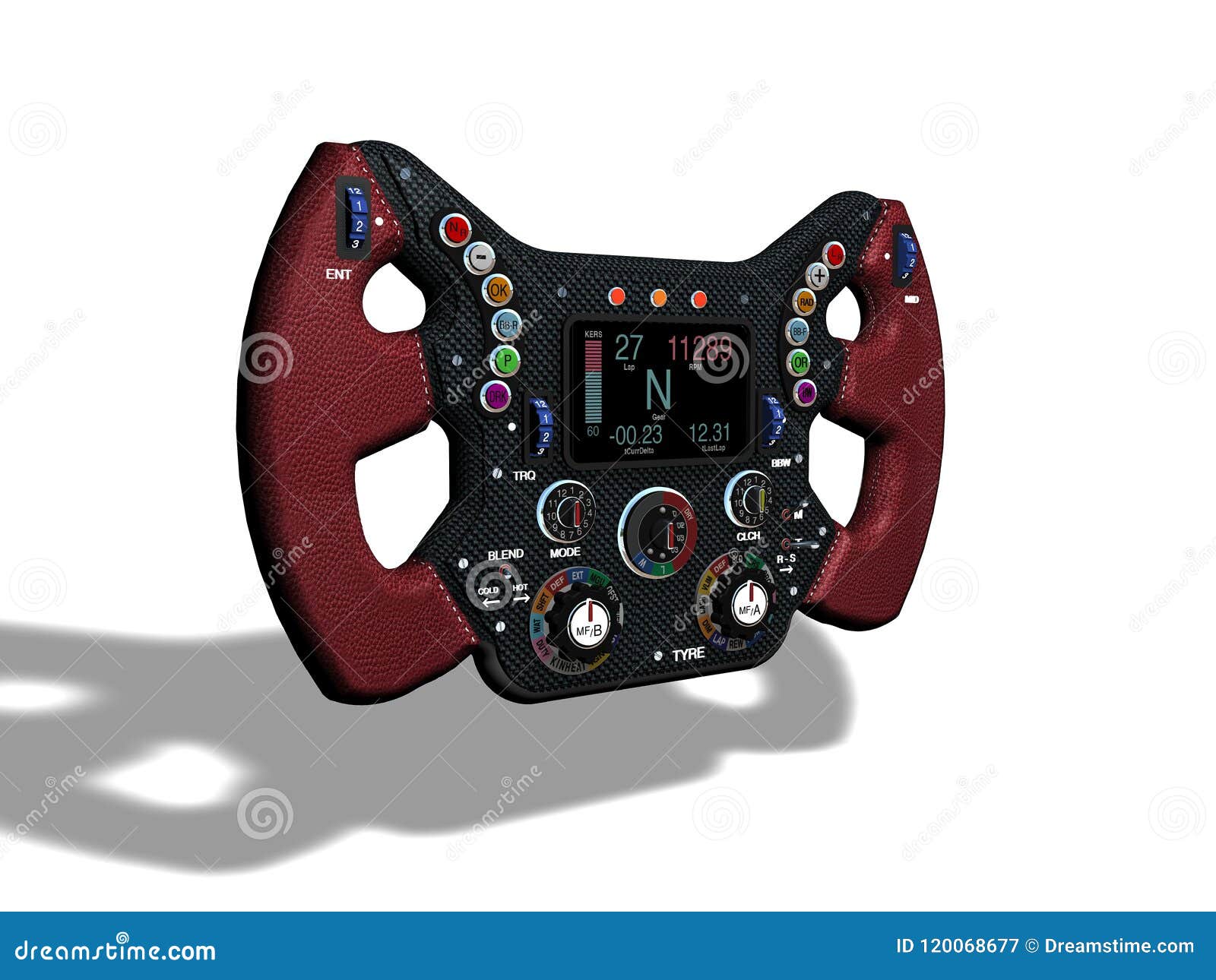 All Button On Steering Wheel F1 Race Stock Photo | CartoonDealer.com ...