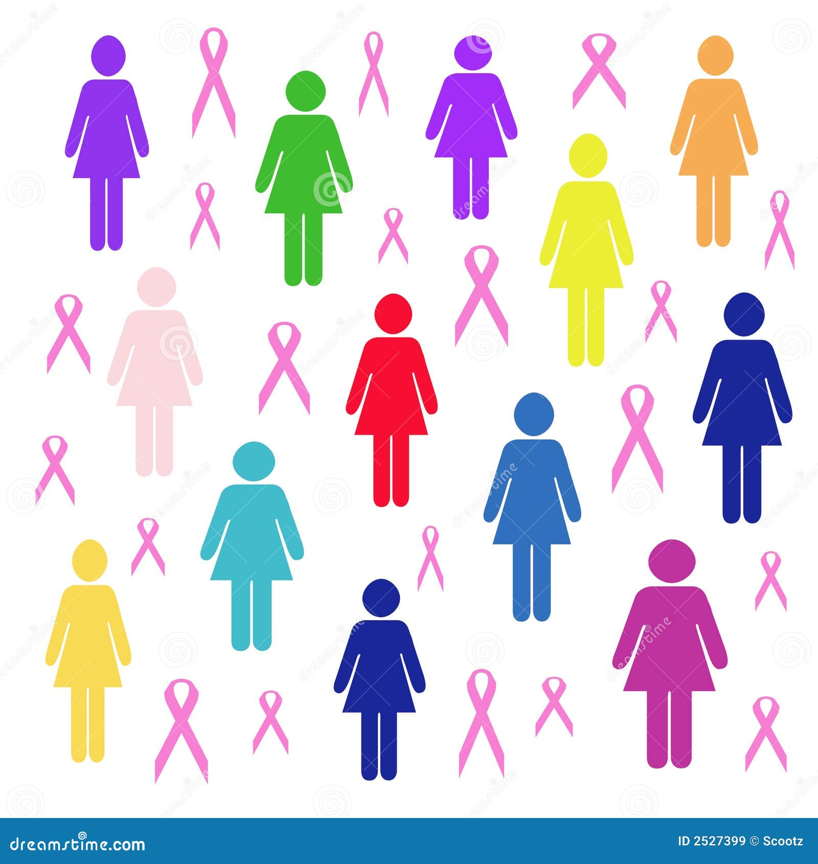 All color support stock illustration. Illustration of volunteer - 2527399