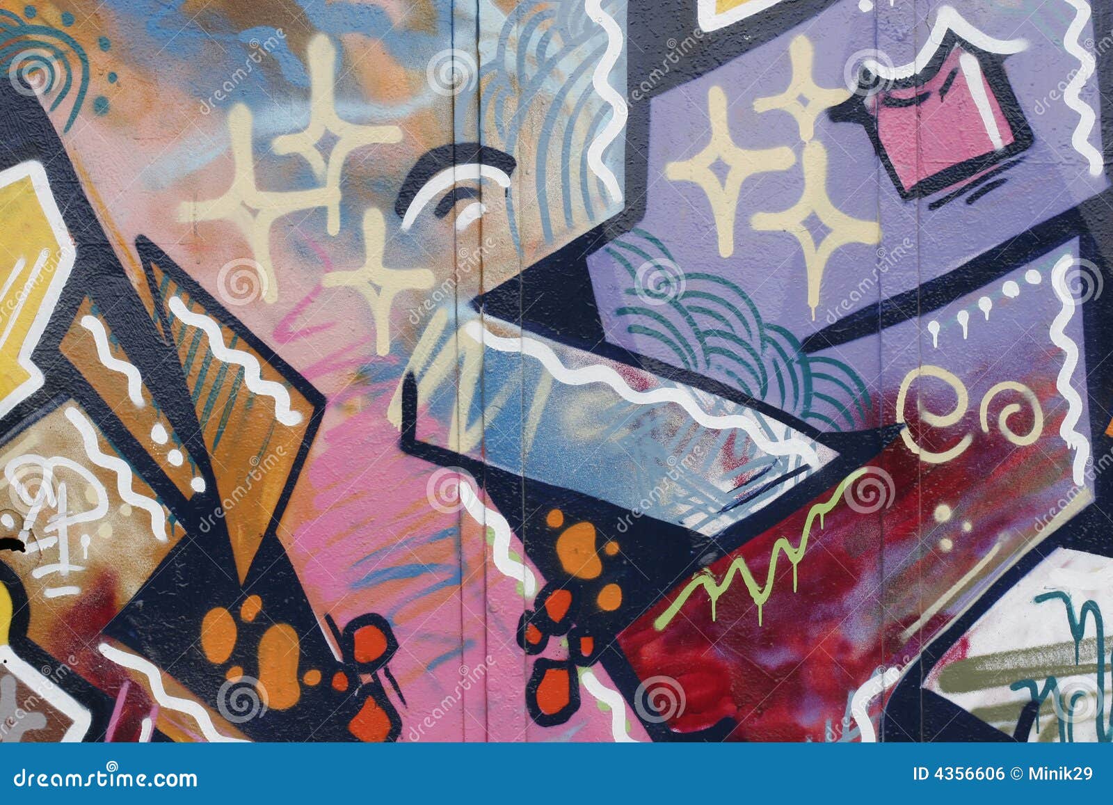 All colored graffiti editorial photo. Image of painted - 4356606