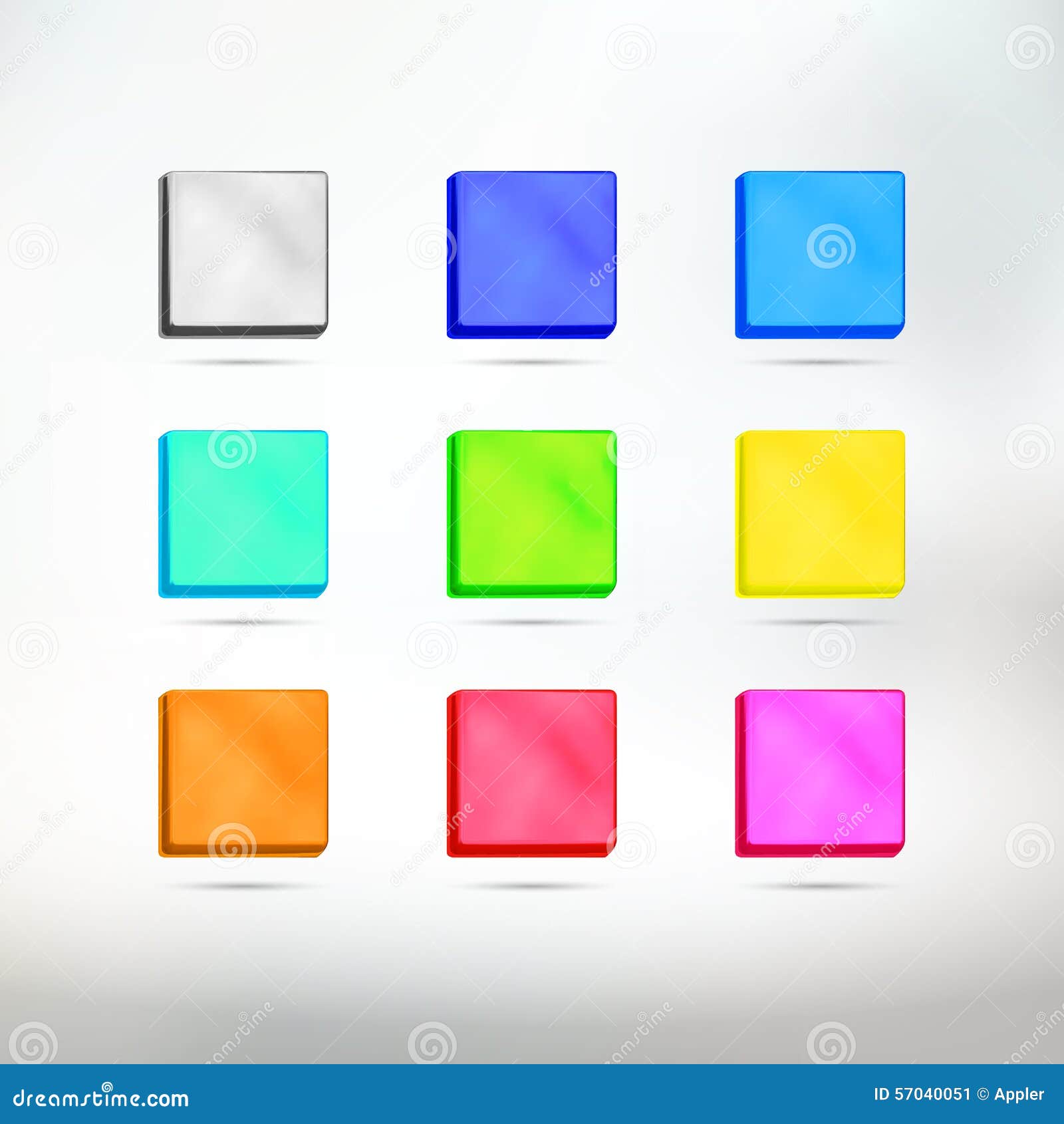 All Colors Square Collection Stock Vector - Illustration of abstract ...