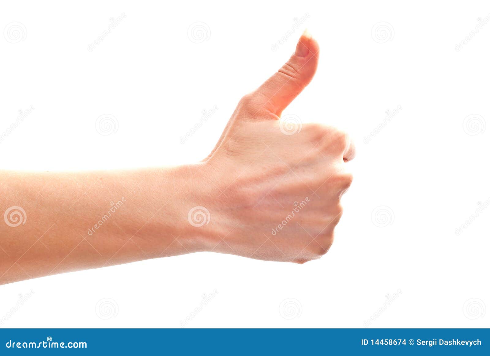 All correct stock photo. Image of thumbs, isolated, single - 14458674