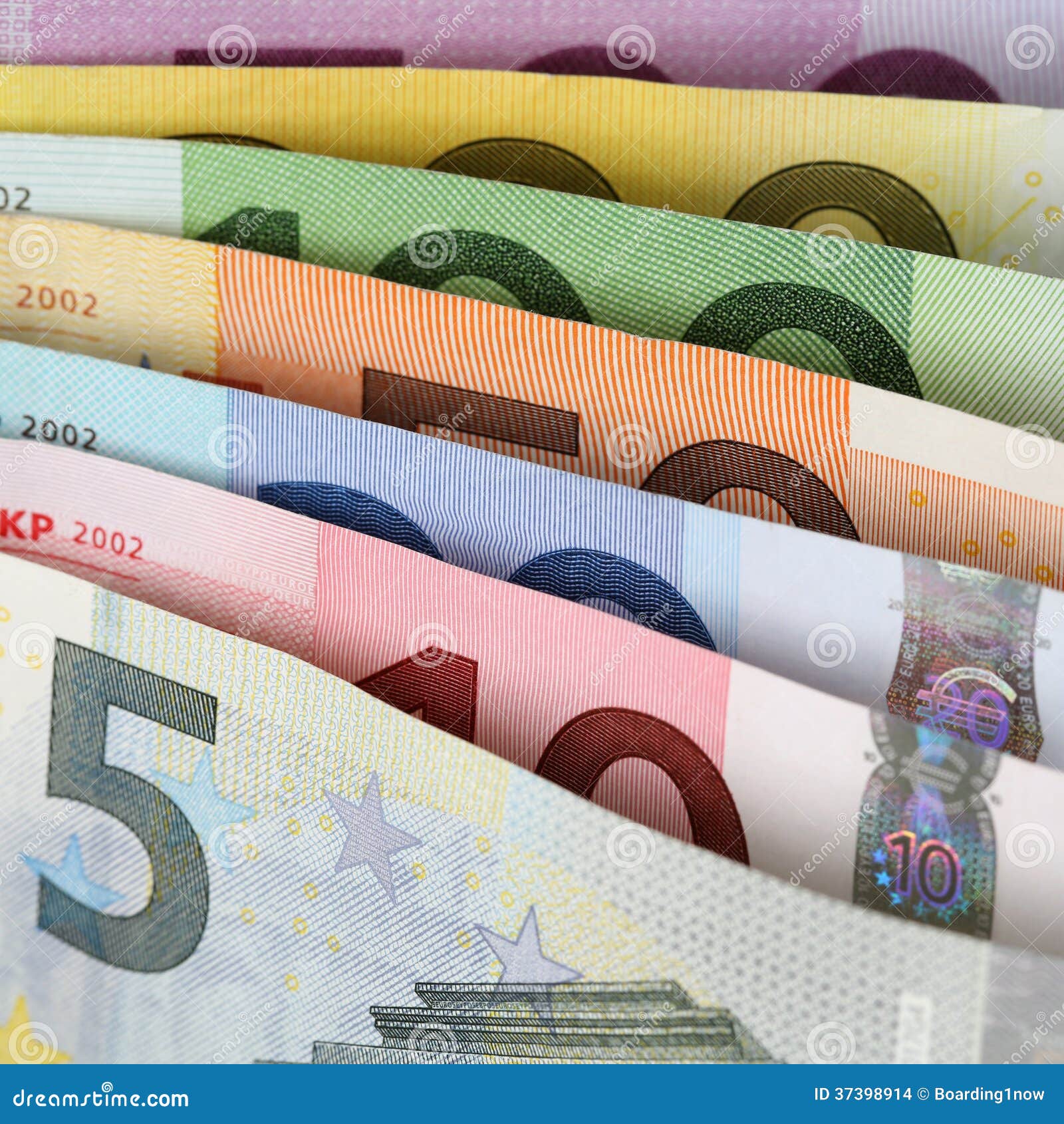 All Current Euro Notes One after Another Stock Photo - Image of cost ...