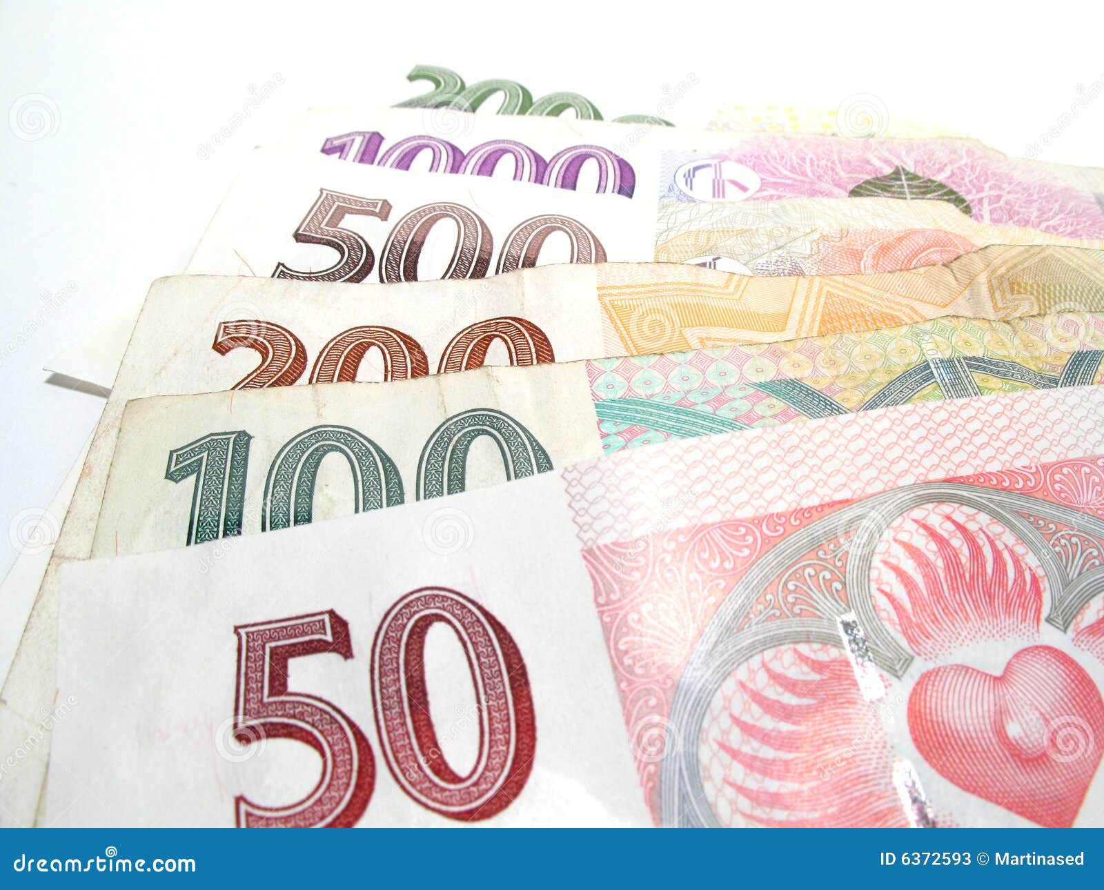 All czech banknotes stock image. Image of banking, security - 6372593