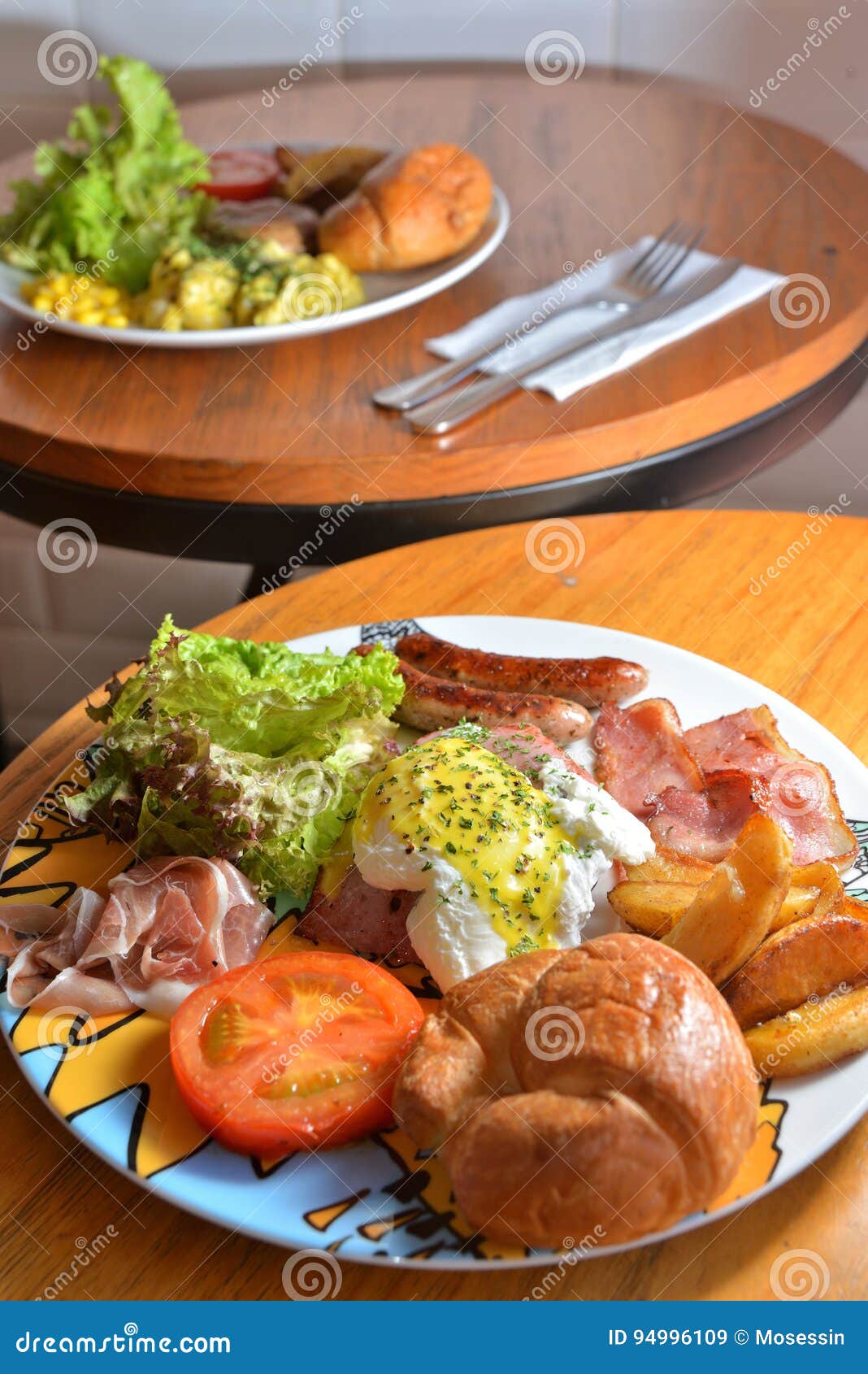 All day breakfast platter stock image. Image of sausage - 94996109