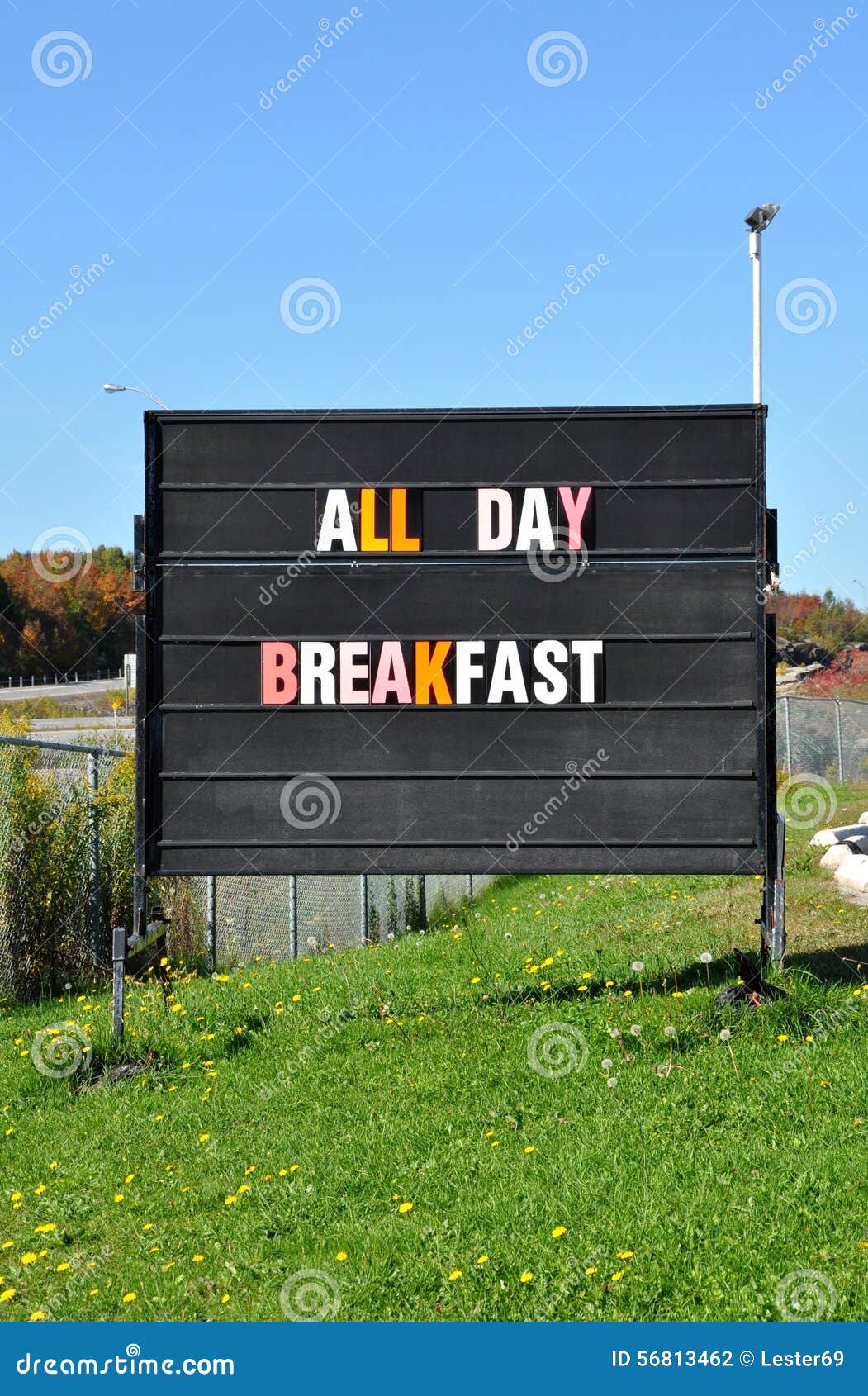 All day breakfast signage stock photo. Image of eating - 56813462