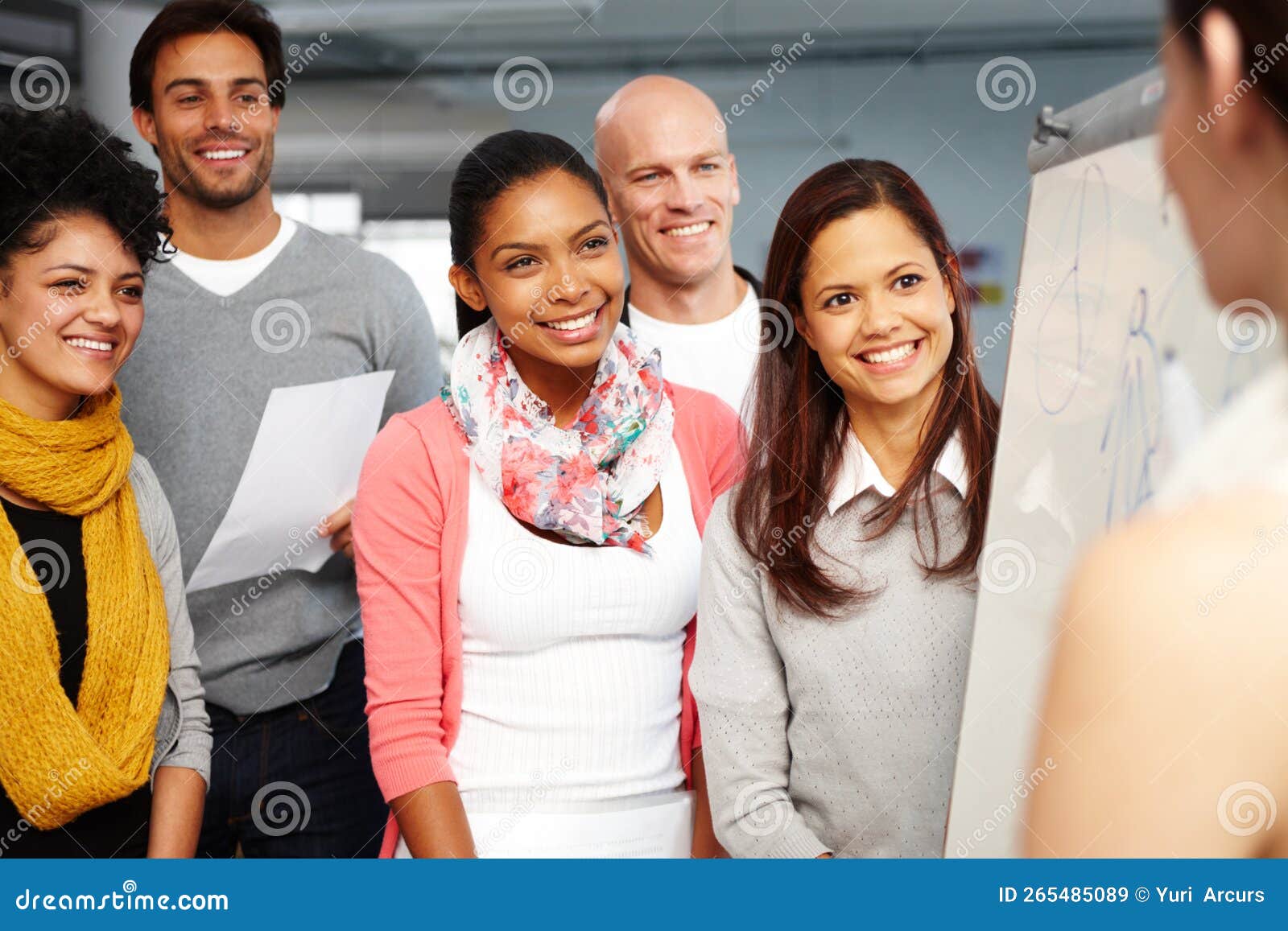 All in a Days Work. a Diverse Group of Colleagues in an Office. Stock ...