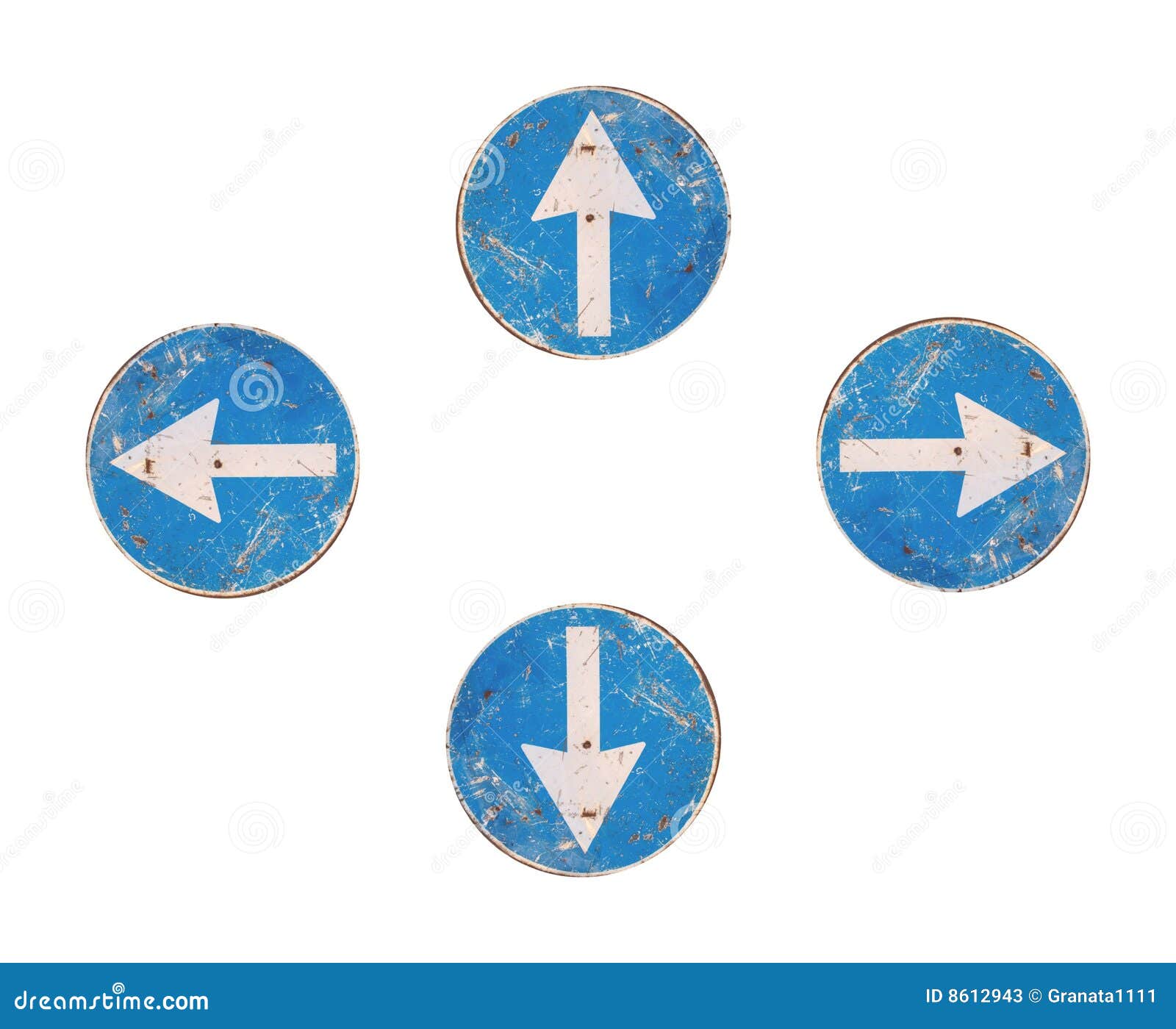 All directions arrows stock image. Image of europe, circle - 8612943