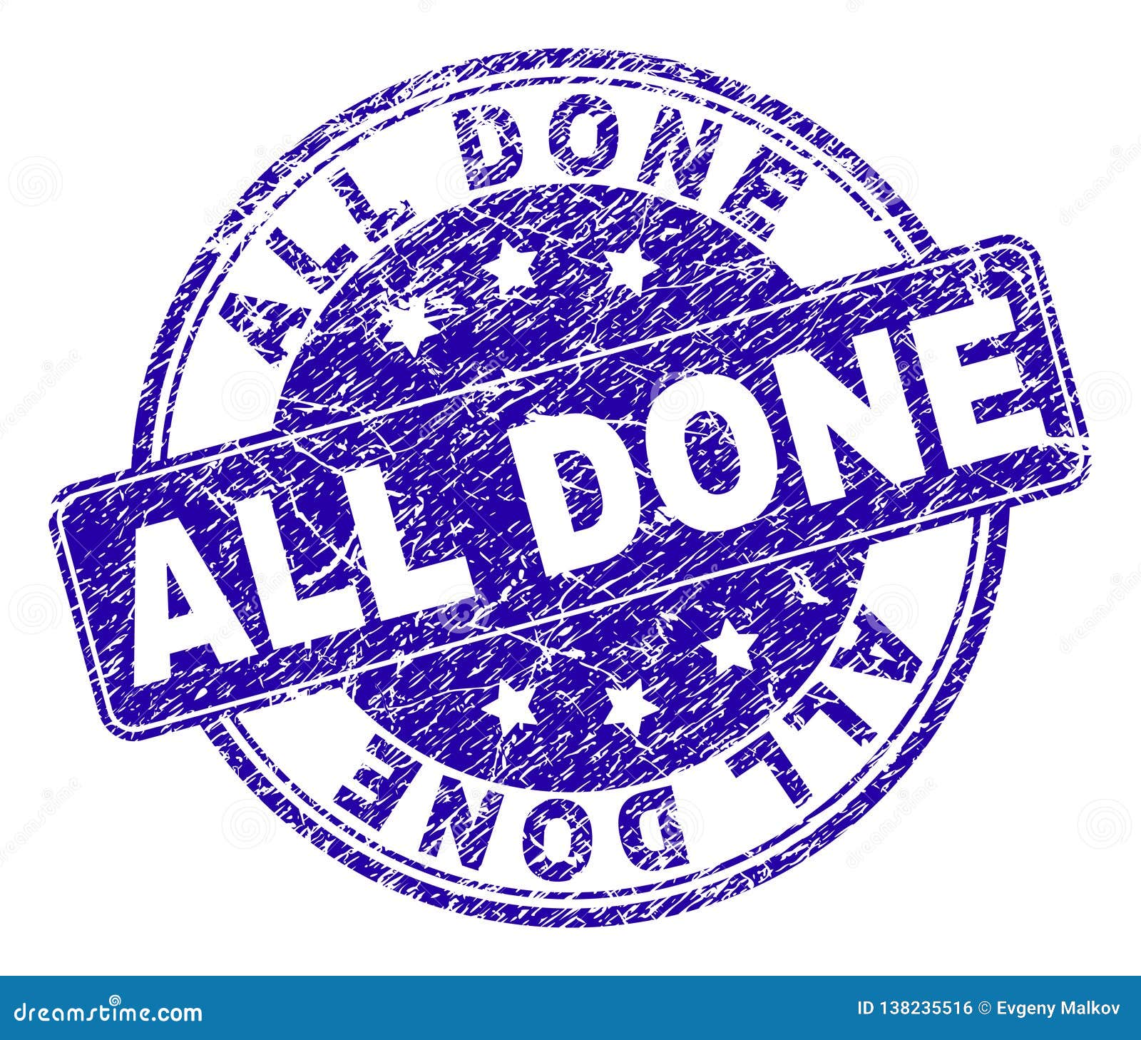 Grunge Textured ALL DONE Stamp Seal Stock Vector - Illustration of mark ...