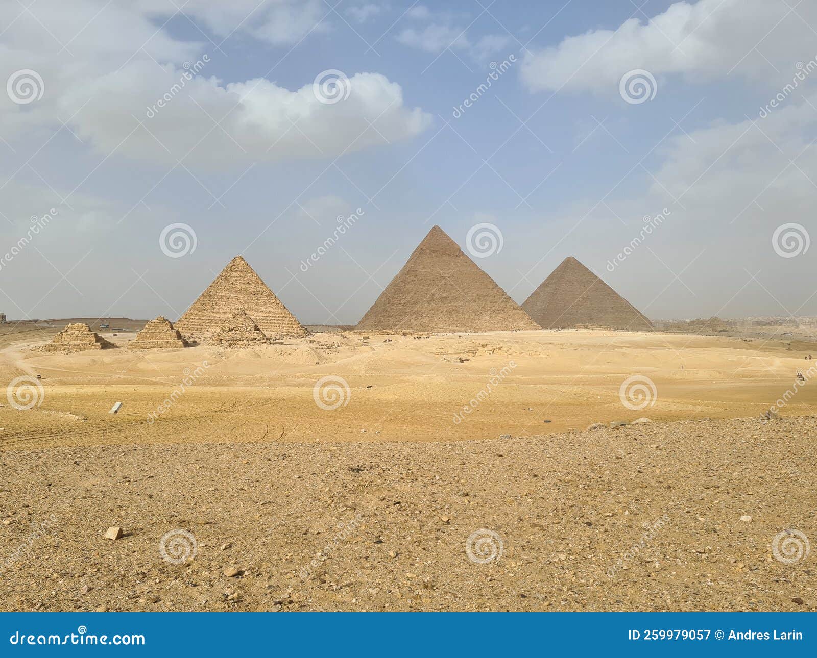 Egyptian Pyramids stock image. Image of field, spring - 259979057