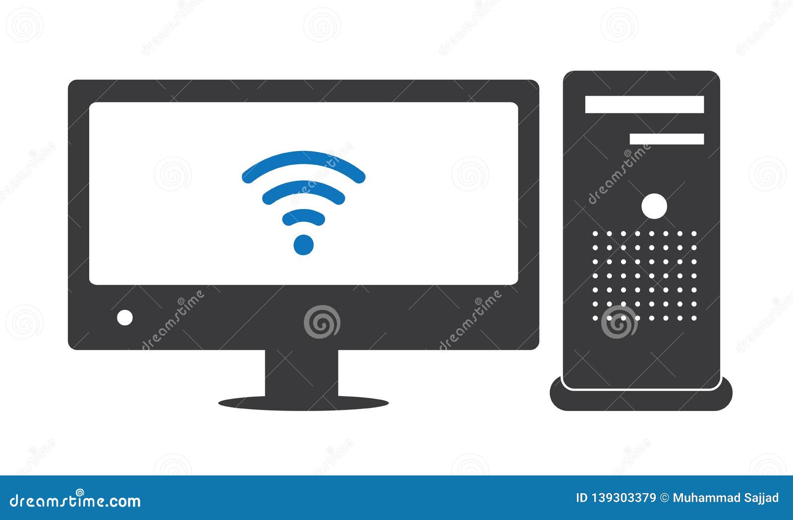 All Electronic Devices are Connected by WiFi Computer, Mobile Laptop ...