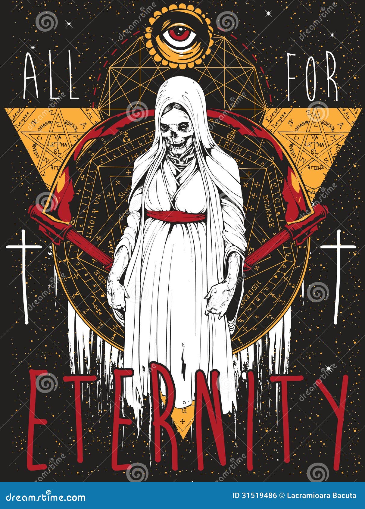 All for eternity stock vector. Illustration of headstone - 31519486