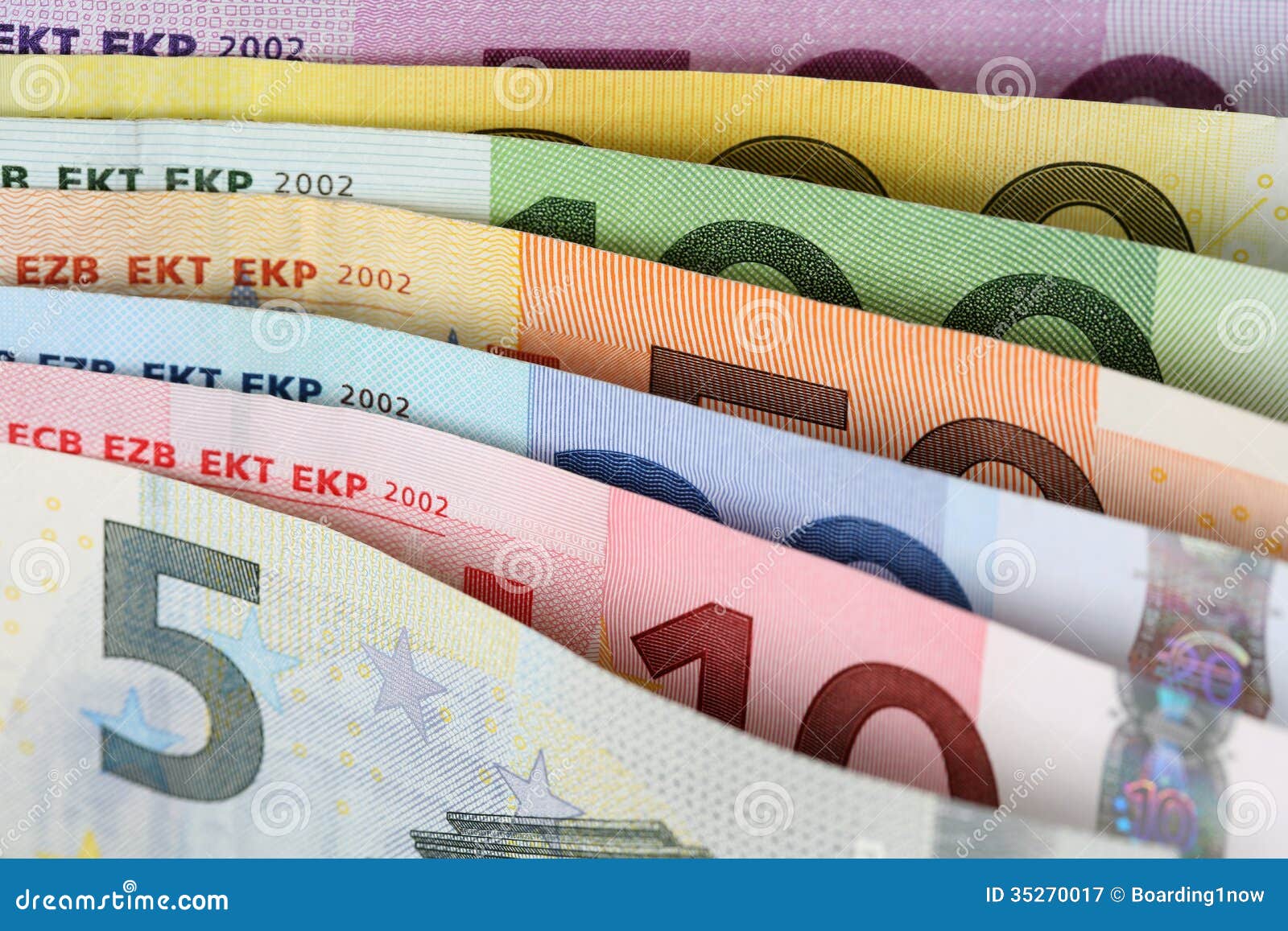 All Euro Notes One after Another Stock Image - Image of note, notes ...