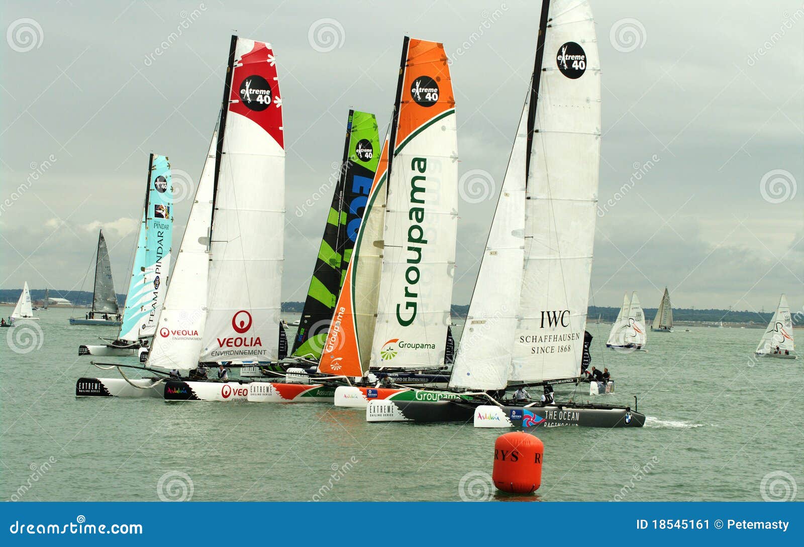 All Extreme 40 Catamarans at Cowes Week Editorial Photo - Image of ...