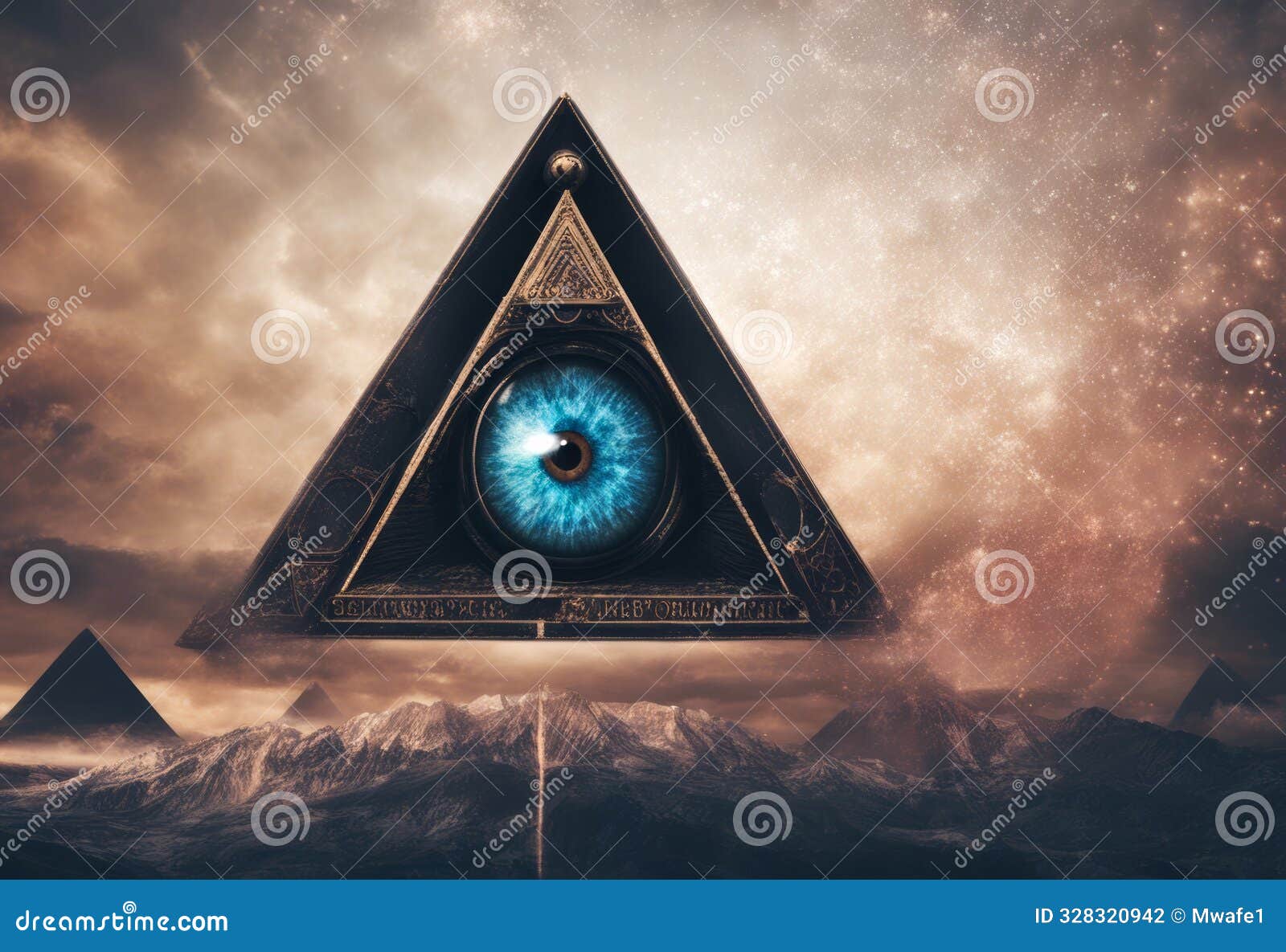 All-seeing Eye. Pyramid And All-seeing Eye, Freemasonry Masonic Symbol ...