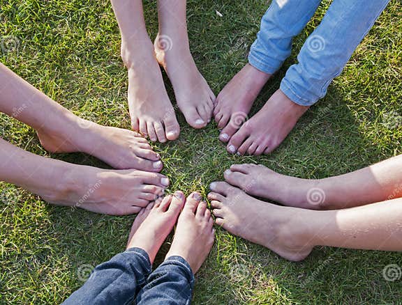 All feet together stock photo. Image of round, caucasian - 26569676