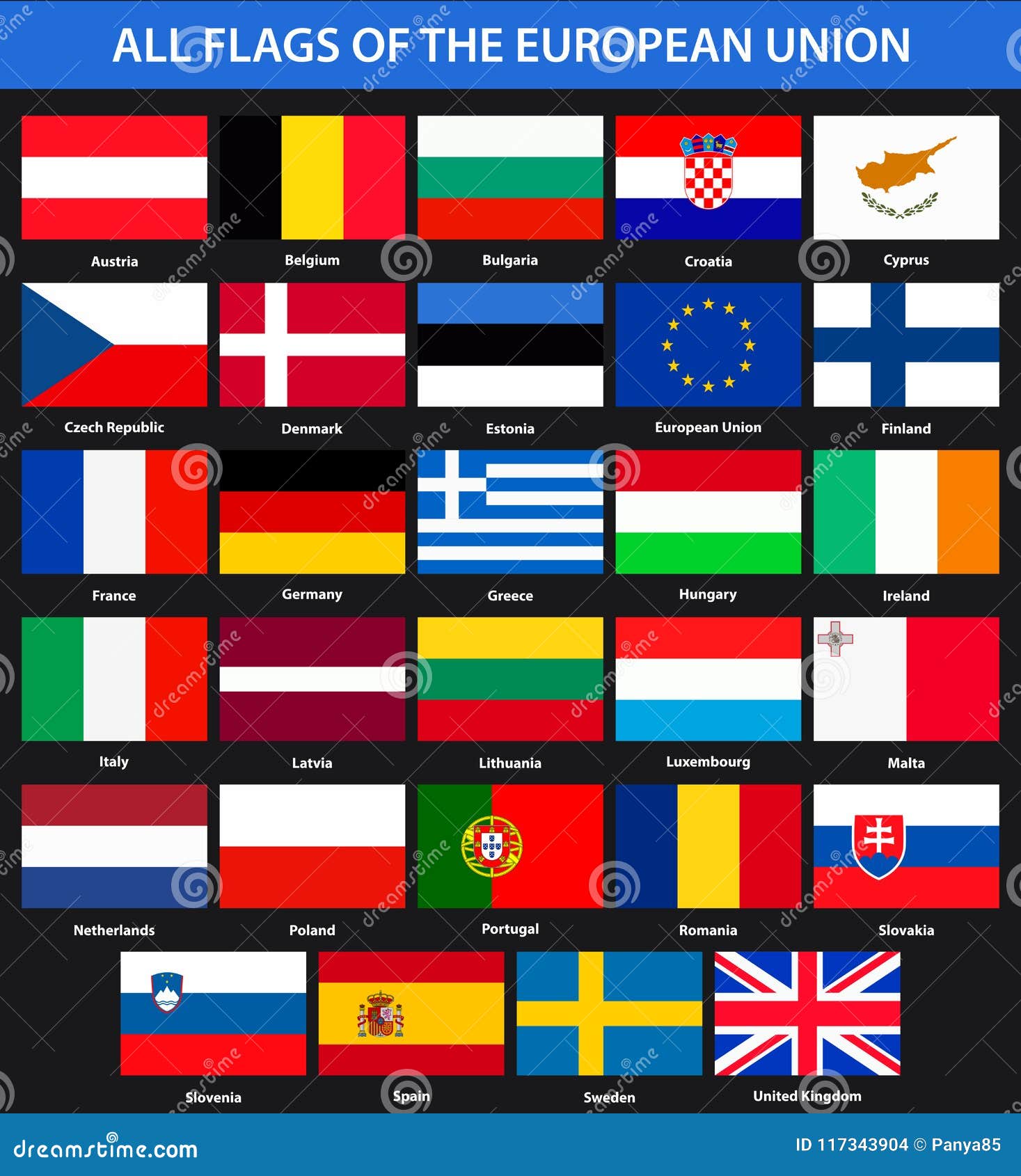 All Flags of the Countries of the European Union. Flat Style Stock ... All Flags of the Countries of the European Union. Flat Style Stock ...