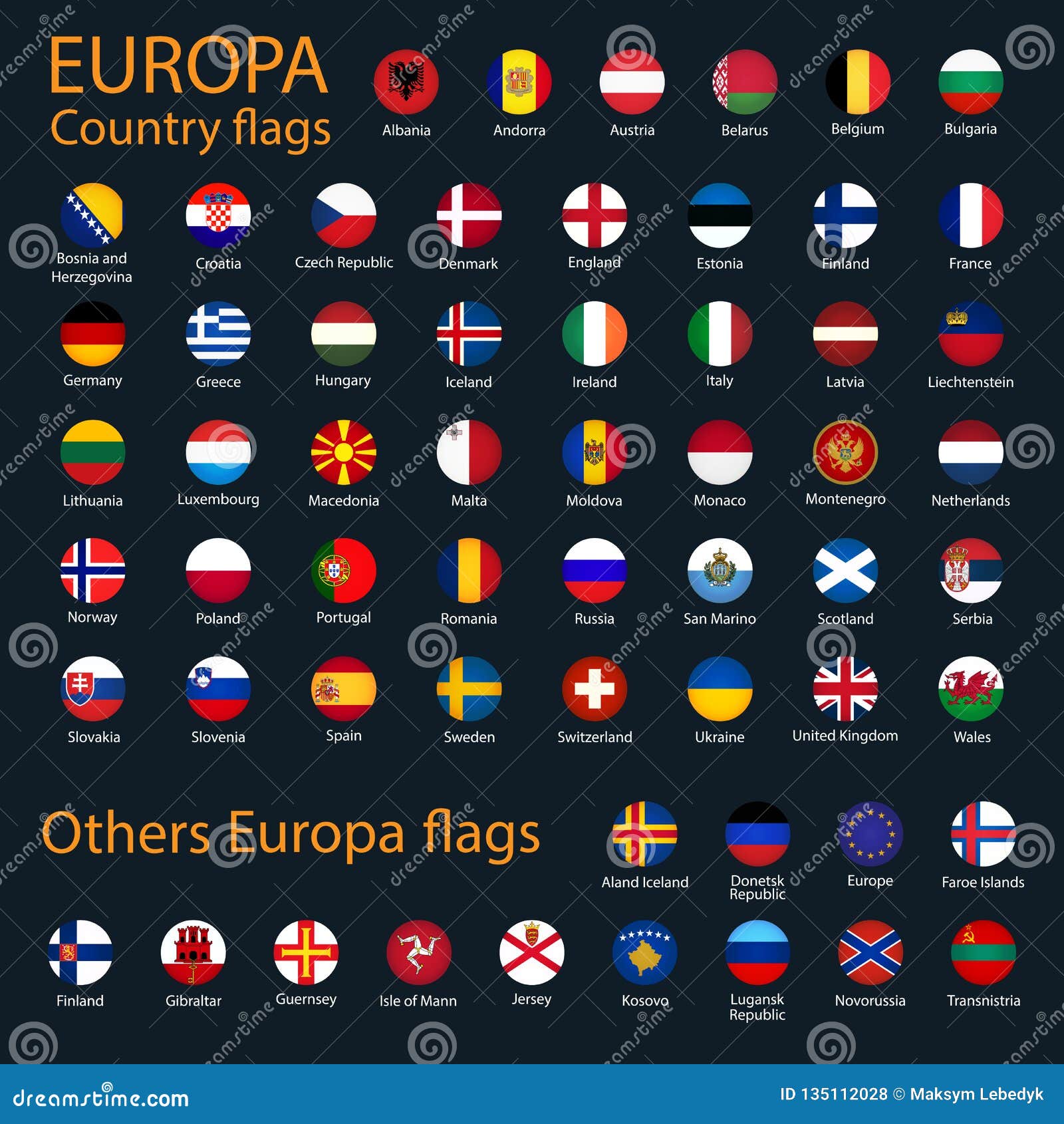 All Flags Of Europe Complete Collection Vector Set Isolated On Black ... All Flags Of Europe Complete Collection Vector Set Isolated On Black ...