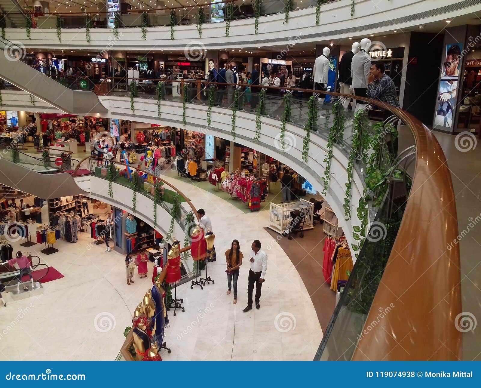 All Floors of the Mall with People Editorial Stock Photo - Image of ...
