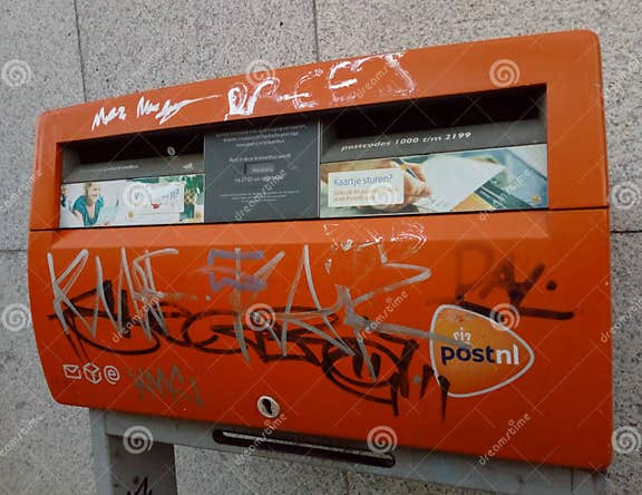 Dutch mail box editorial stock photo. Image of shipping - 303518433