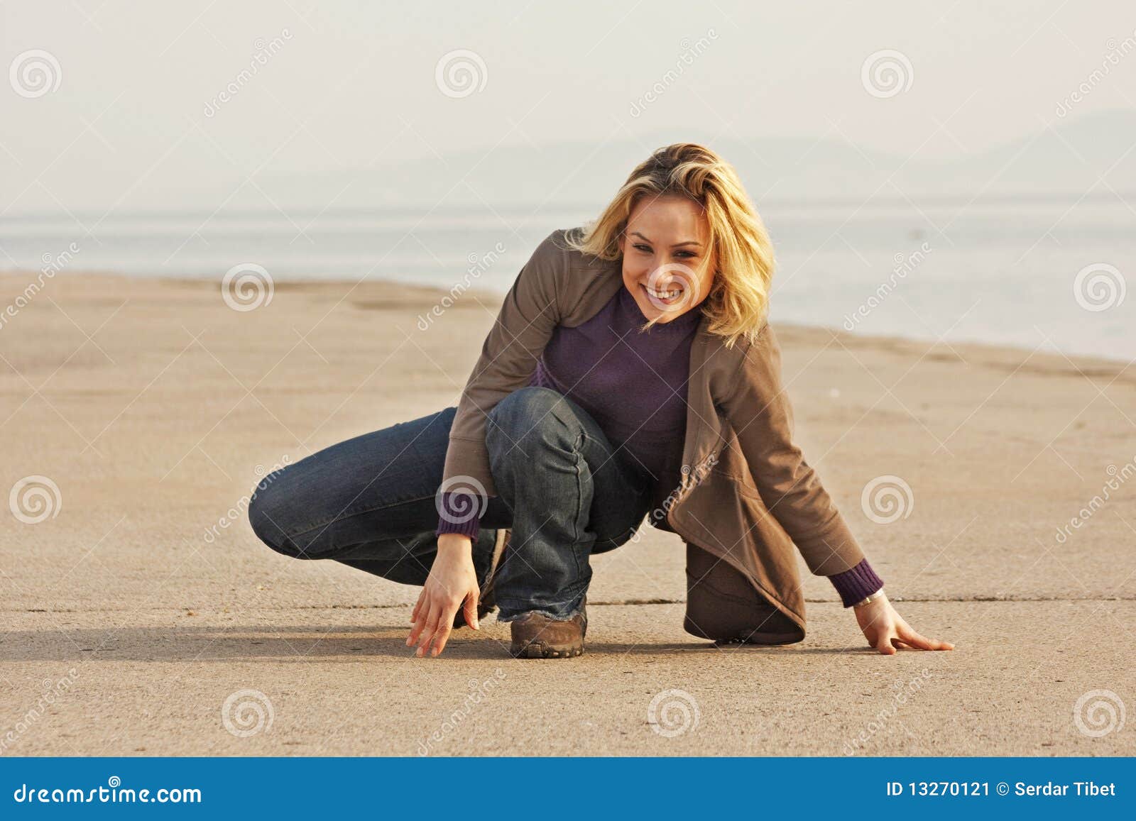 All on fours stock image. Image of gaze, flexible, beautiful - 13270121