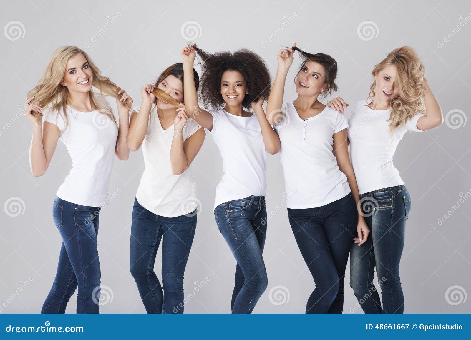 All hair types stock image. Image of freshness, enjoyment - 48661667