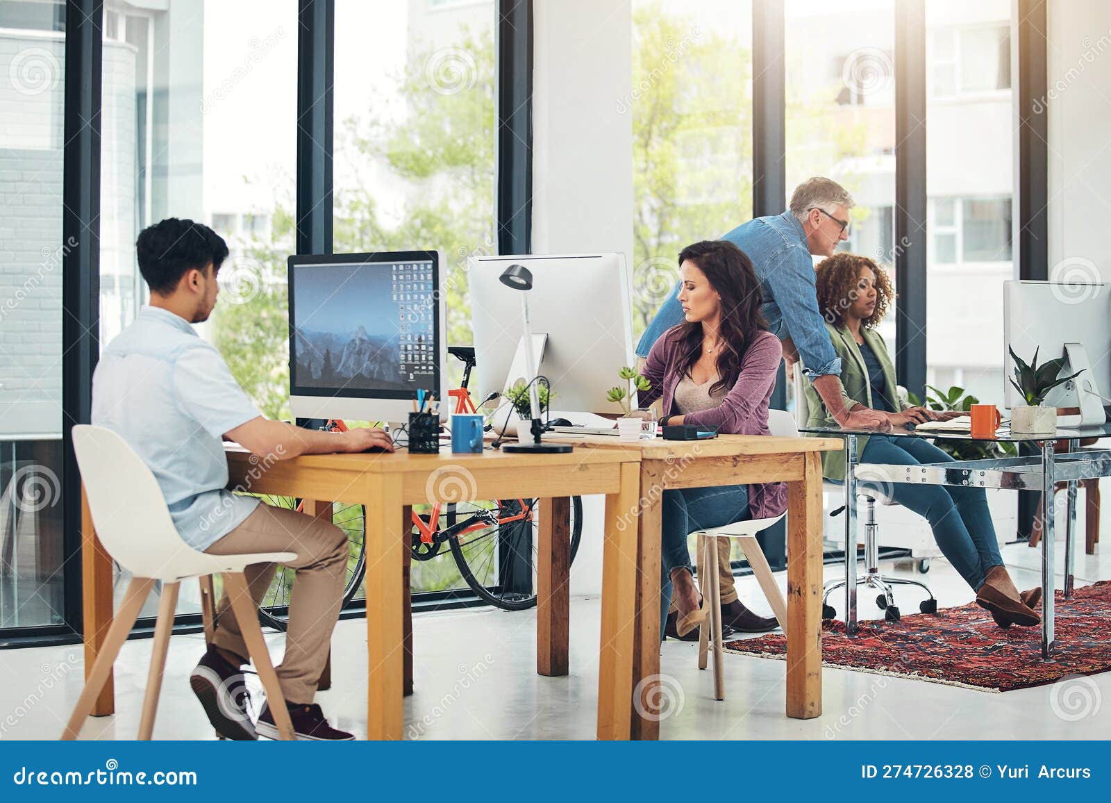 All Hands on Deck Get the Job Done. Group of Creative Colleagues ...