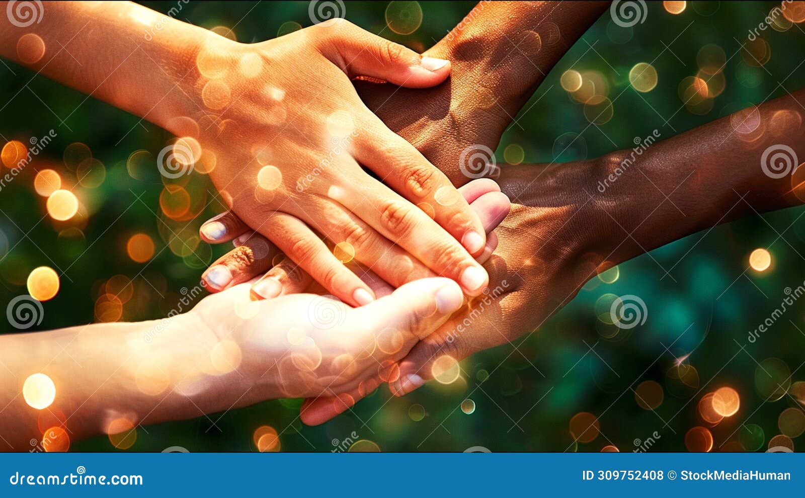 All Hands in People Soft Diffuse Bokeh Focus Friendship Unity Trust ...